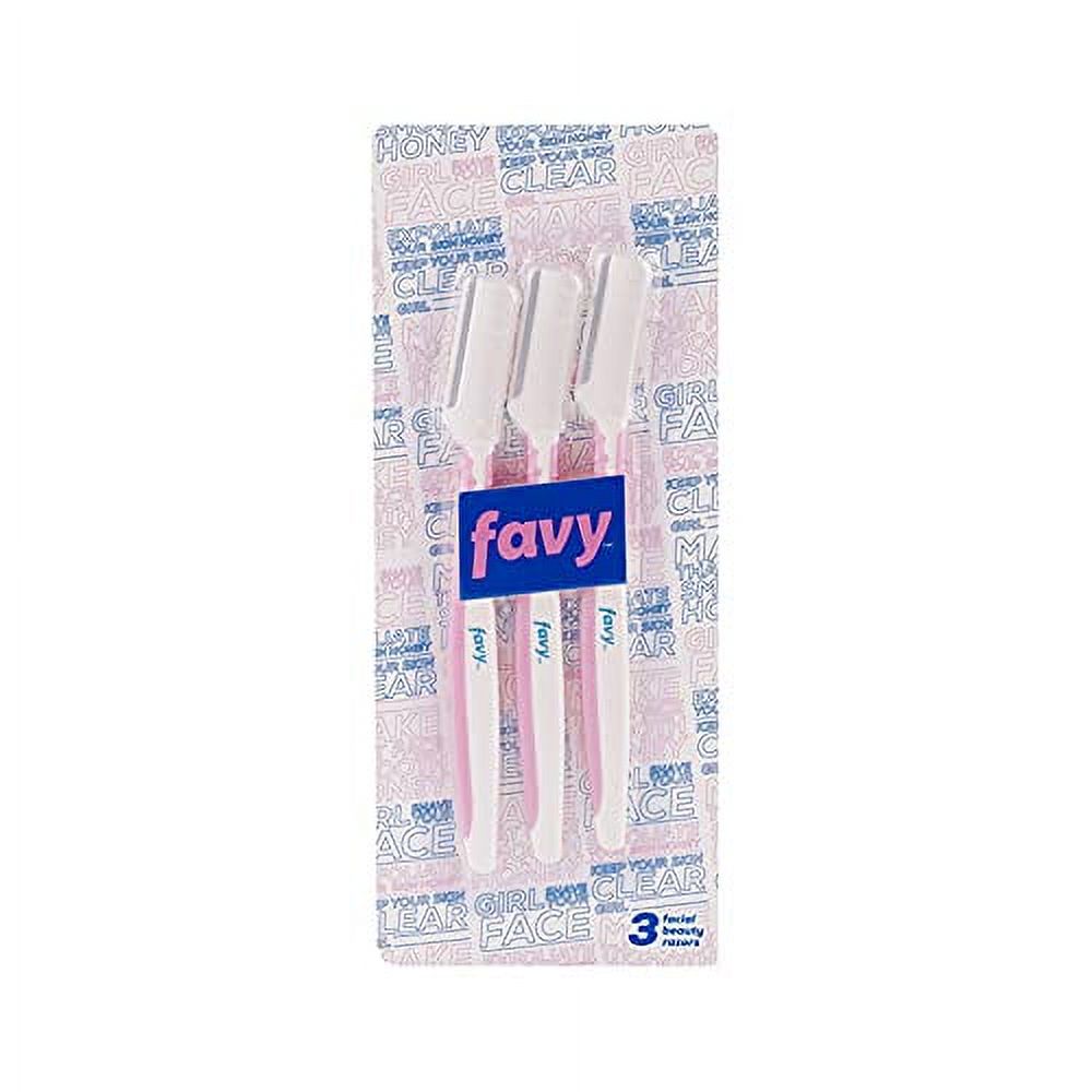 FAVY Facial Beauty Dermaplane Razor â€“ 3 PACK, Multipurpose Skin ...