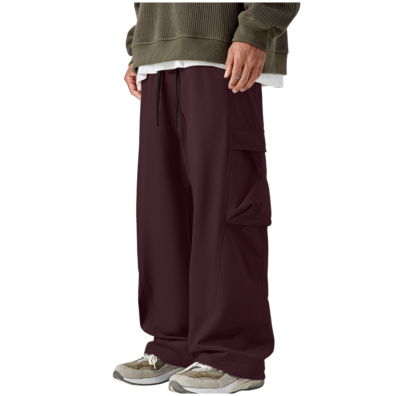 FAWUUDO Mens Slim Cargo Jogger Pants Lightweight Workout Track Pants ...
