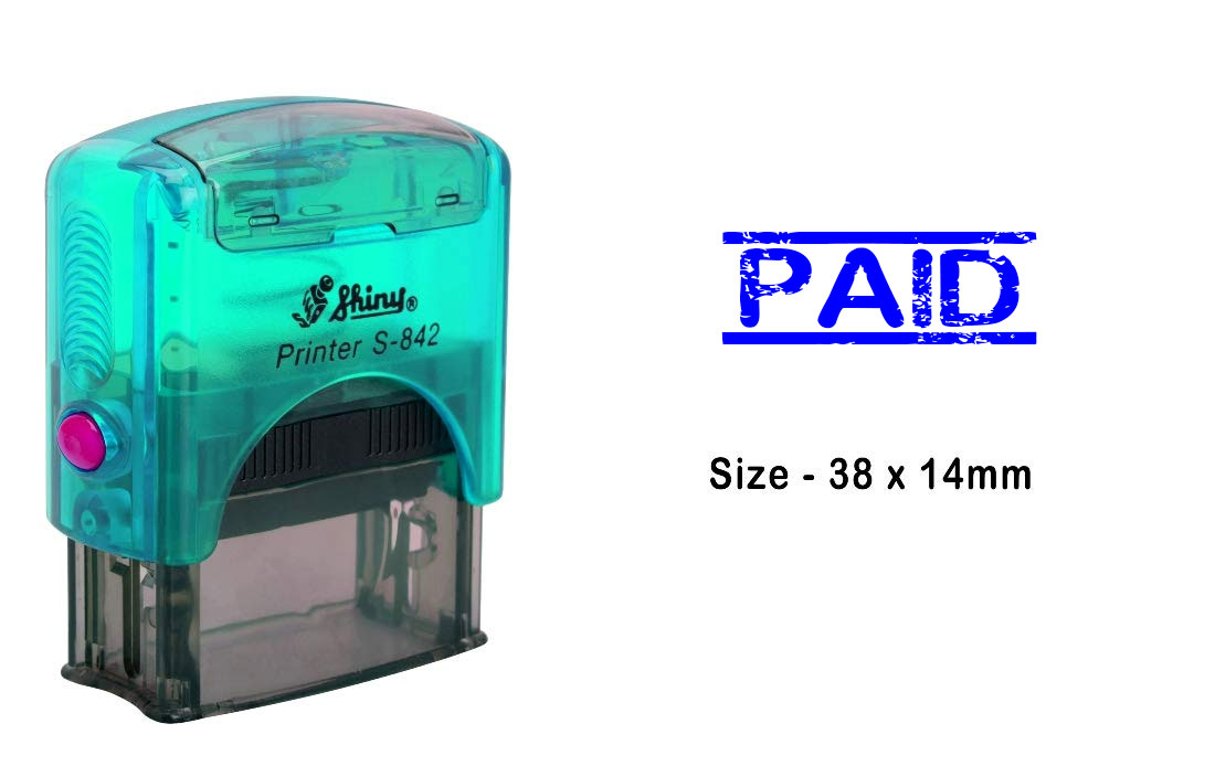 FAX Self Inking Rubber Stamp Shiny Office Stationary Custom Stamp ...