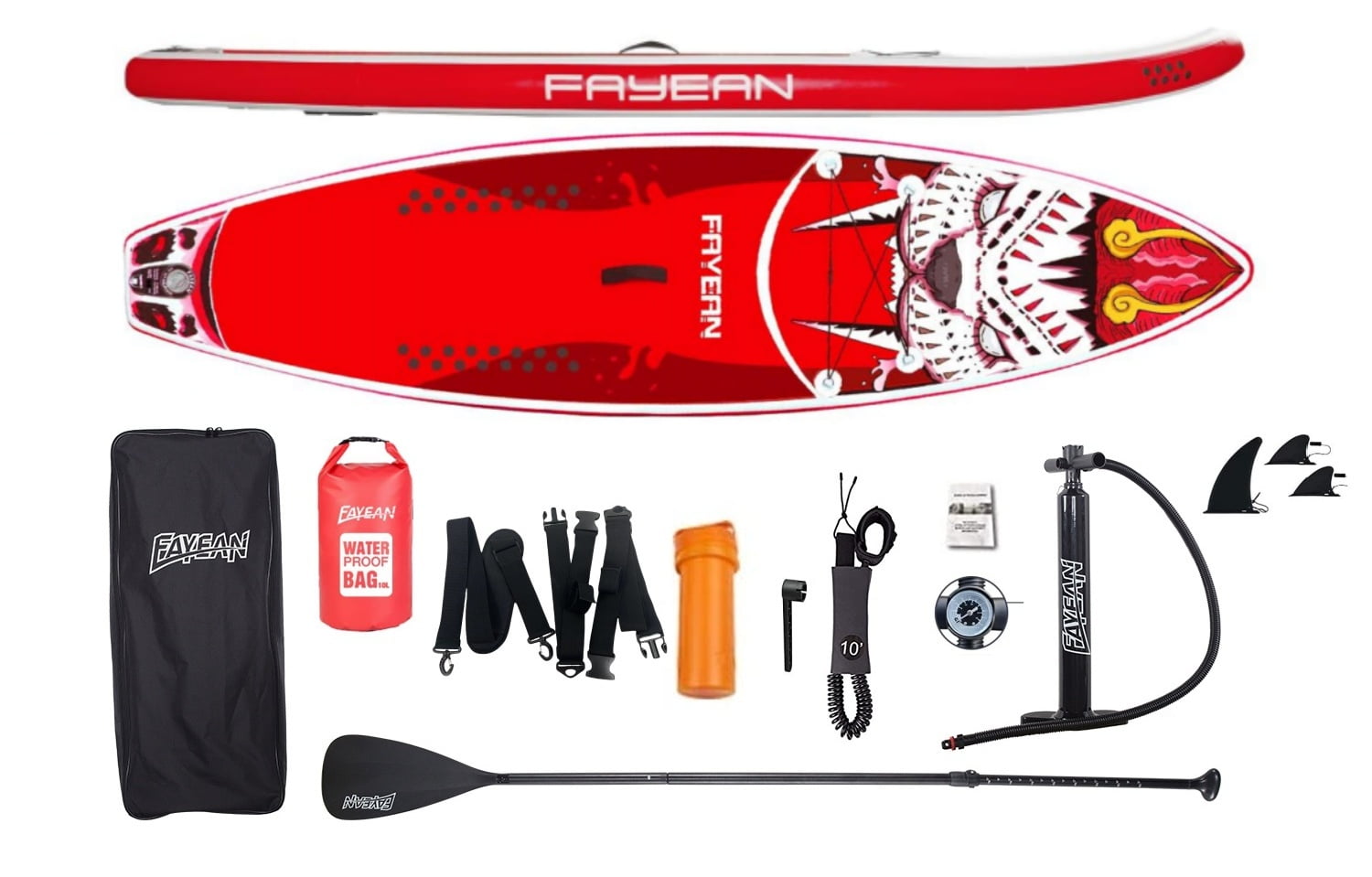 Fishing Paddle Board X Wide Inflatable Stand Up Surfboard Water Adult ...