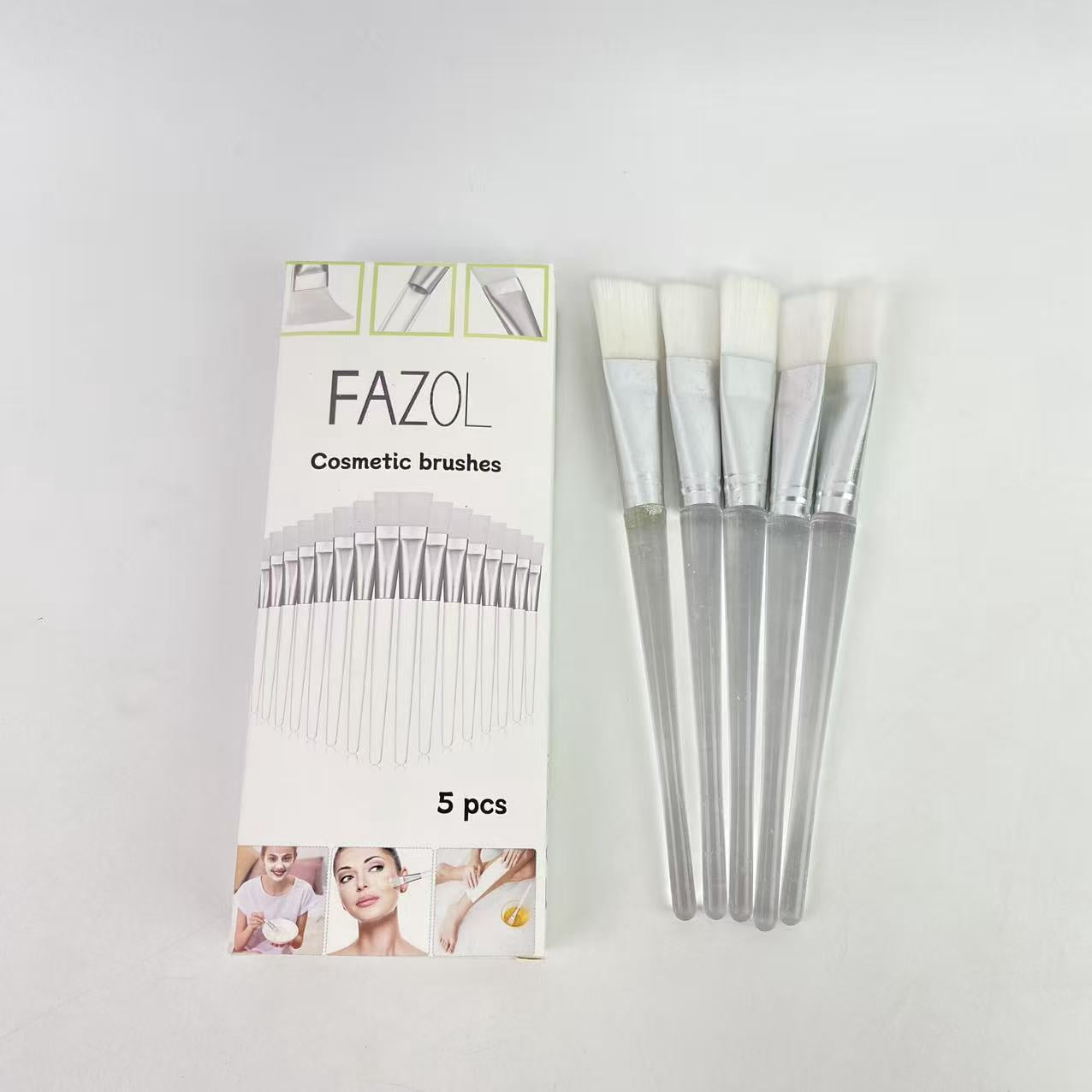 FAZOL Cosmetic brushes,Transparent Makeup Brush Set Diy Empty Tube ...