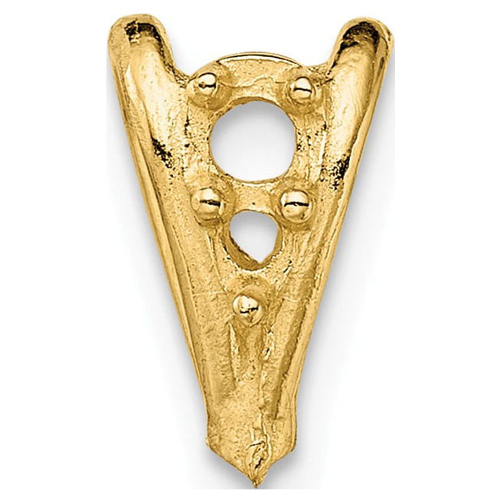 FB Jewels 14K Yellow Goldy Casted Diamond Accent Bail - Walmart.com