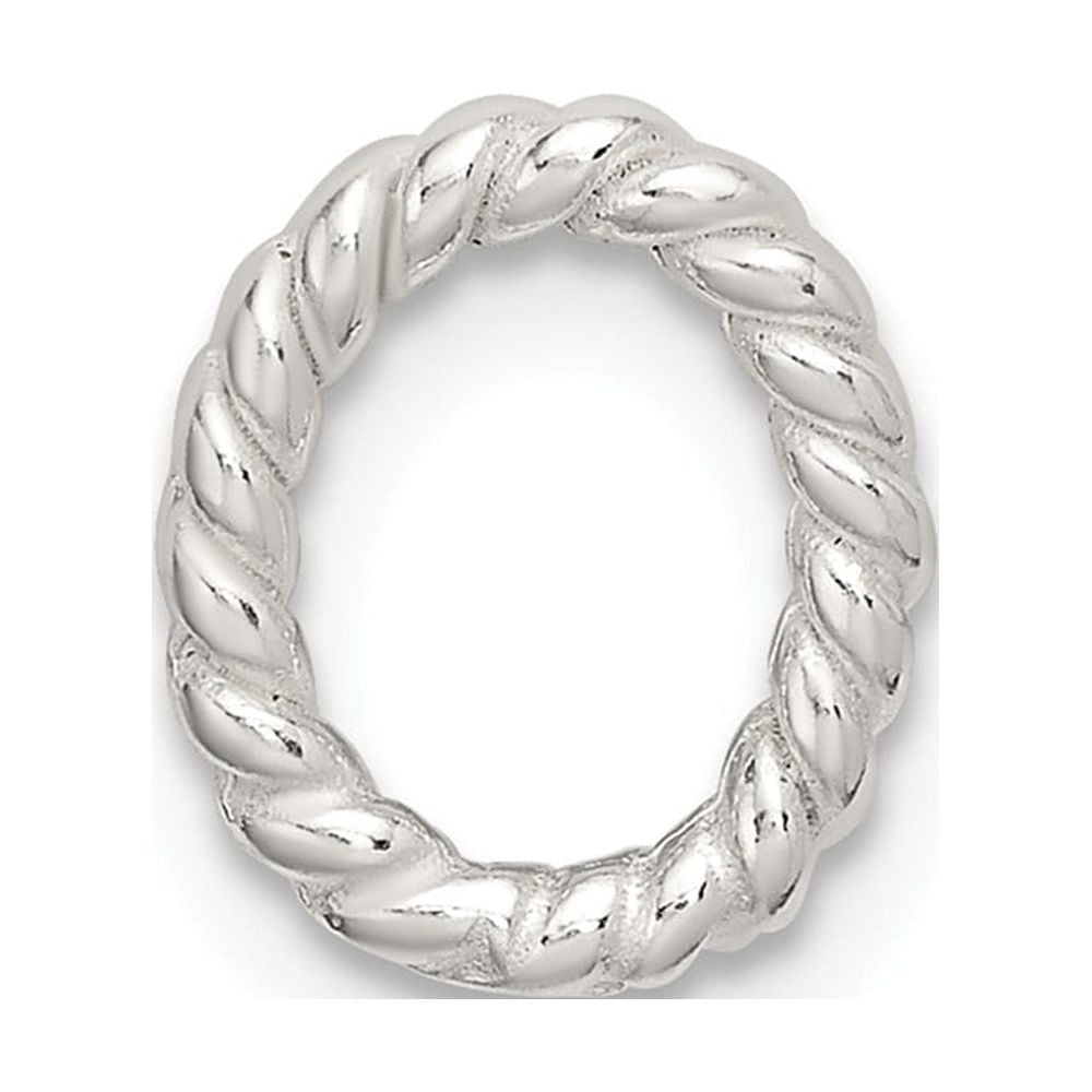 FB Jewels Sterling Silver 10.2 x 7.4mm Twisted Wire Casted Component ...