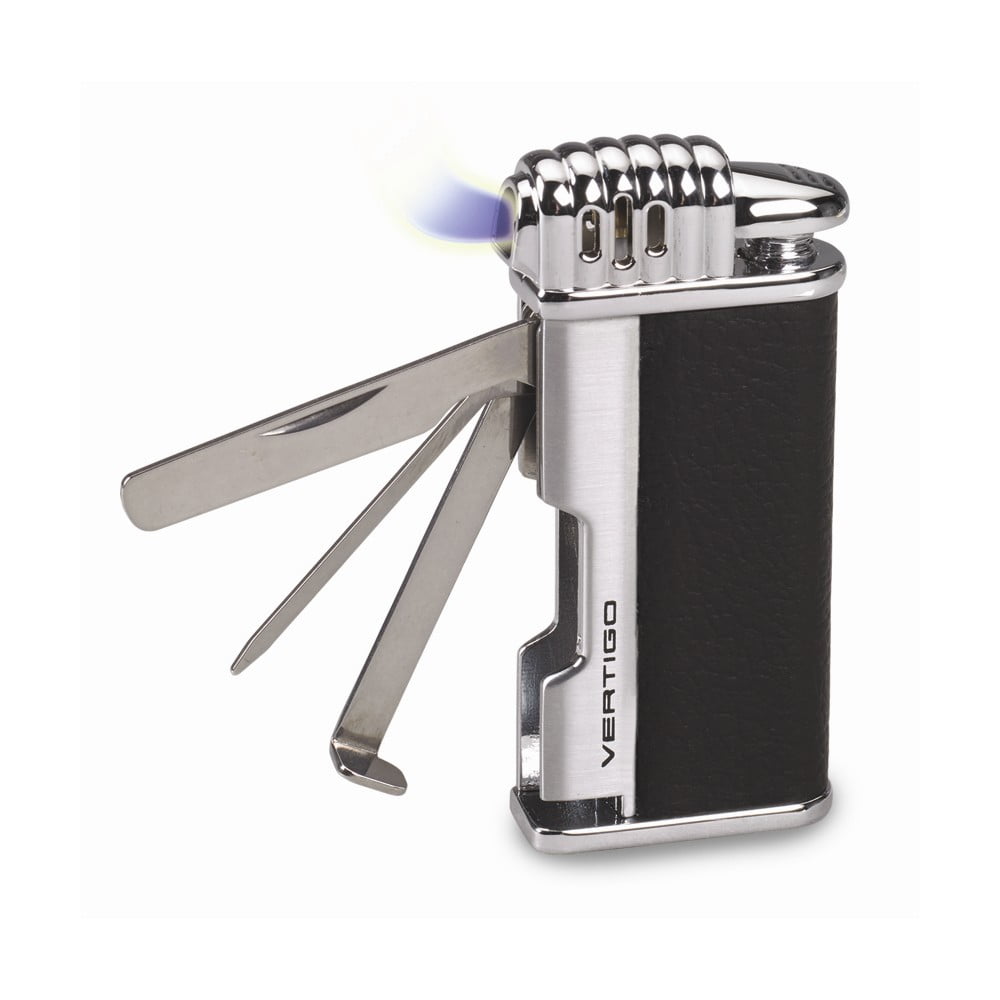FB Jewels Vertigo Puffer Black & Polished Chrome Traditional Flame Pipe ...