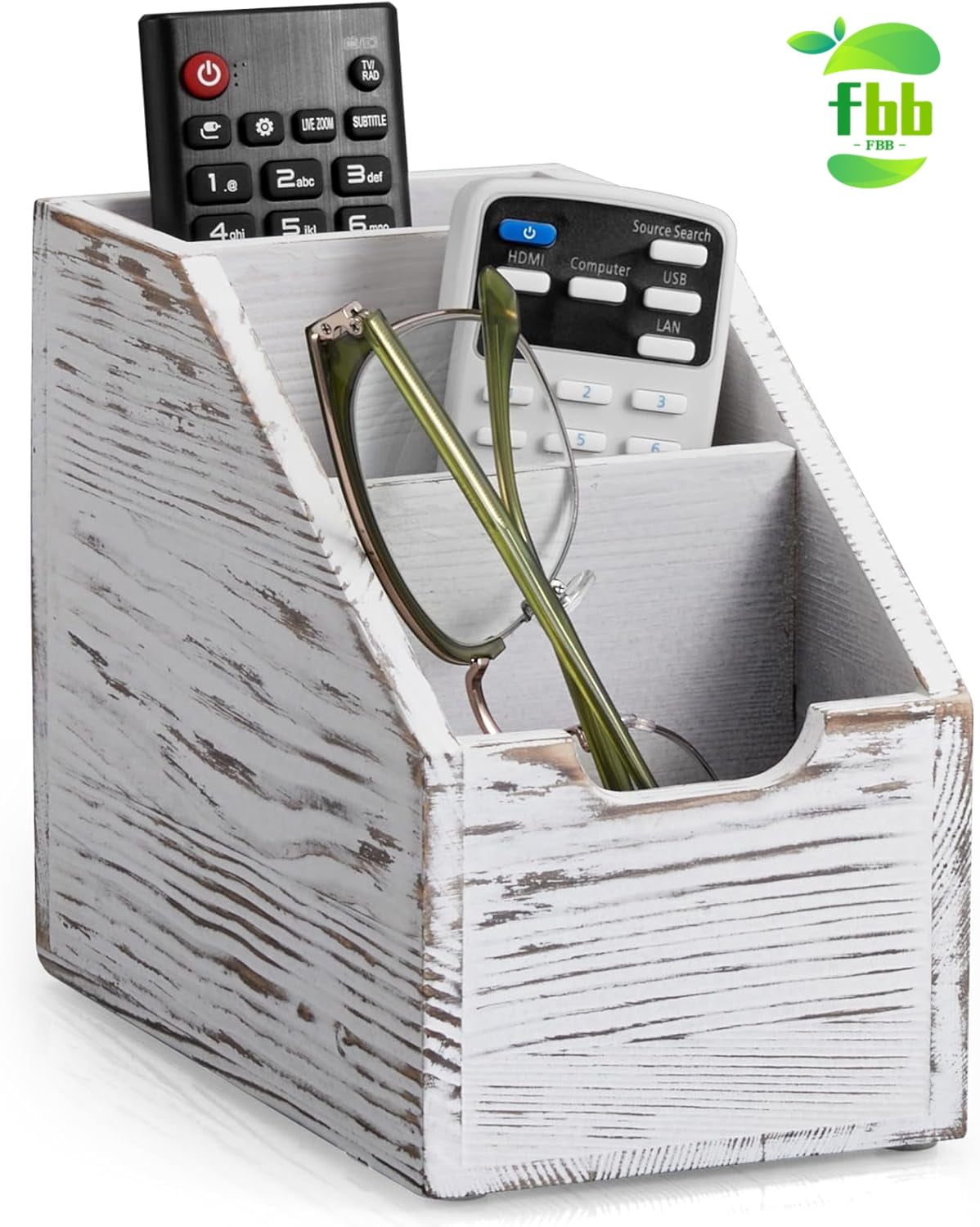 FBB Remote Control Holder, TV Remote Holder, Wood Farmhouse Remote ...