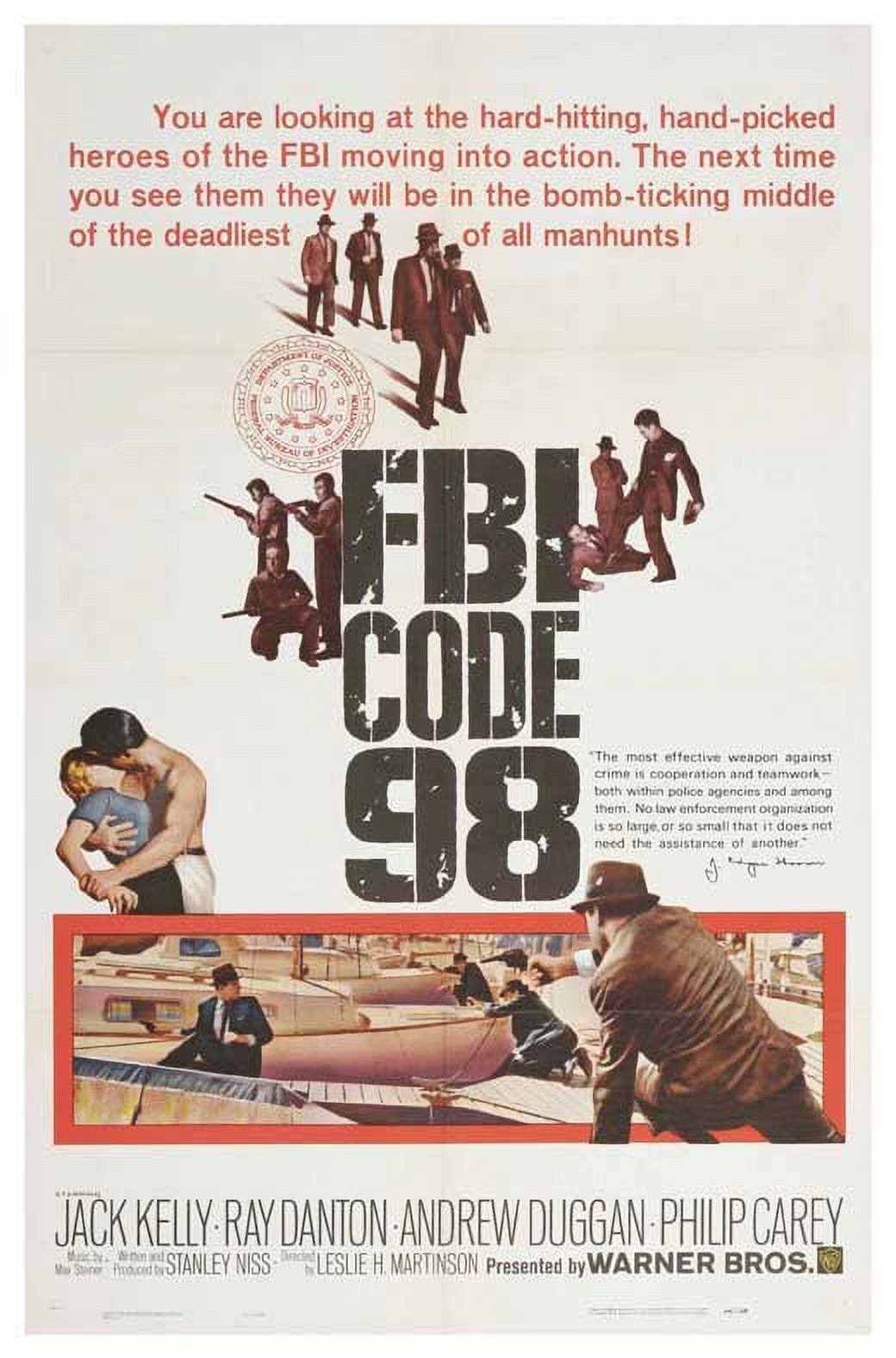 FBI Code 98 - movie POSTER (Style B) (27" x 40") (1964) - Walmart.com