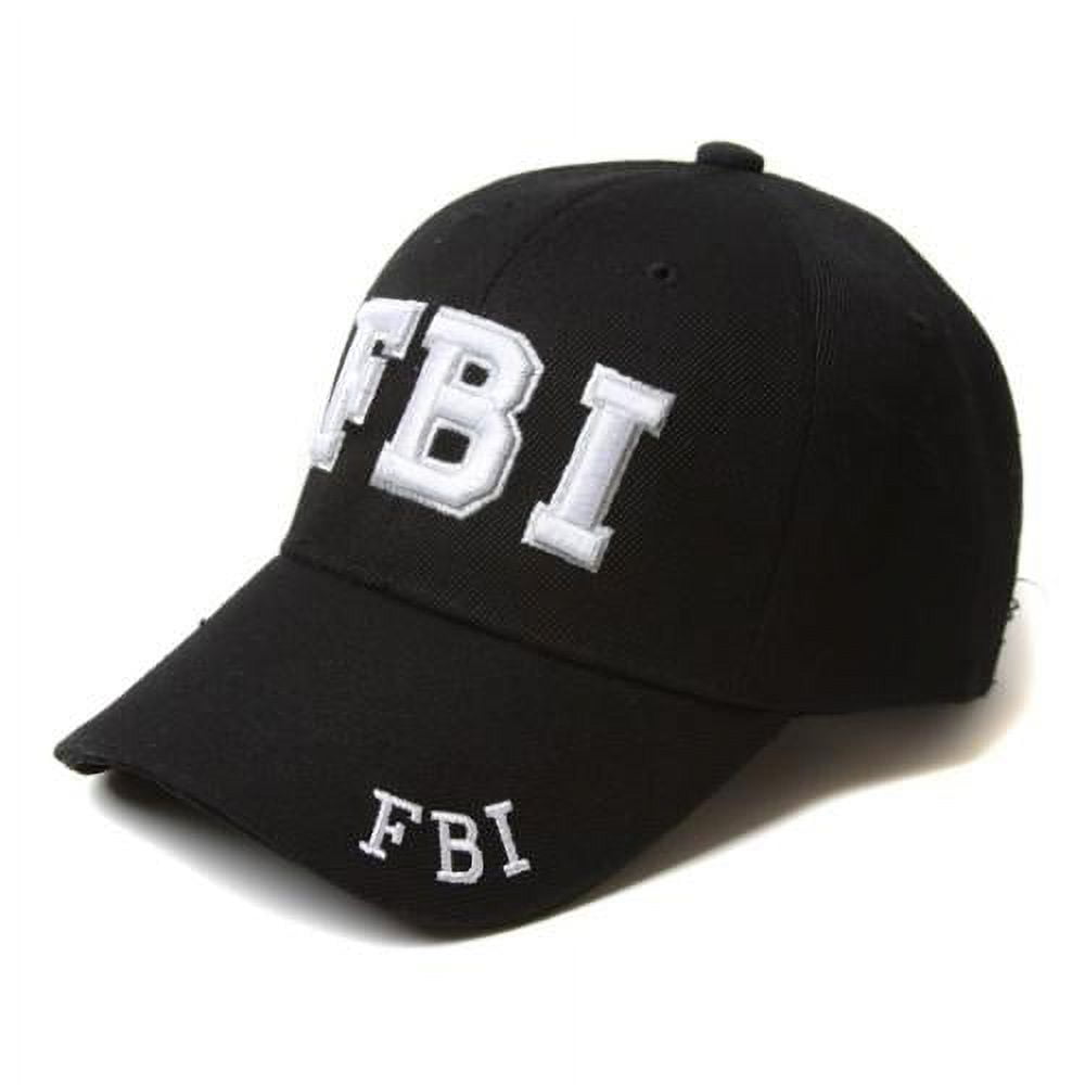 FBI : Federal Bureau of Investigation Adjustable Strap Hat - Black ...