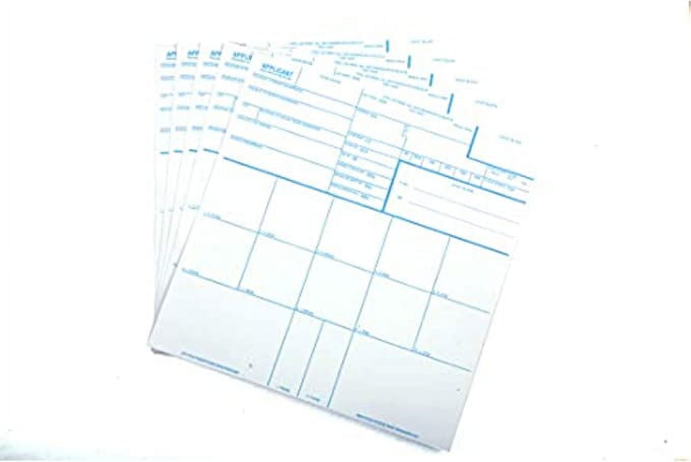 FBI Fingerprint Cards, Form FD-258, White and Blue, 3 pack - Walmart.com