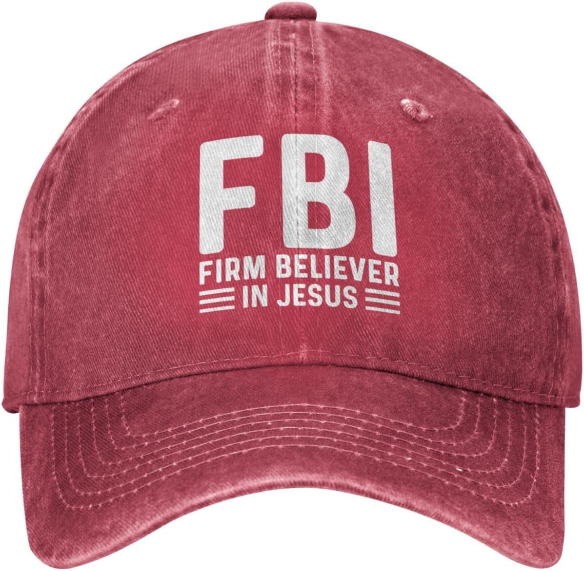 FBI Firm Believer in Jesus Cap Men Dad Hat with Design Hats - Walmart.com