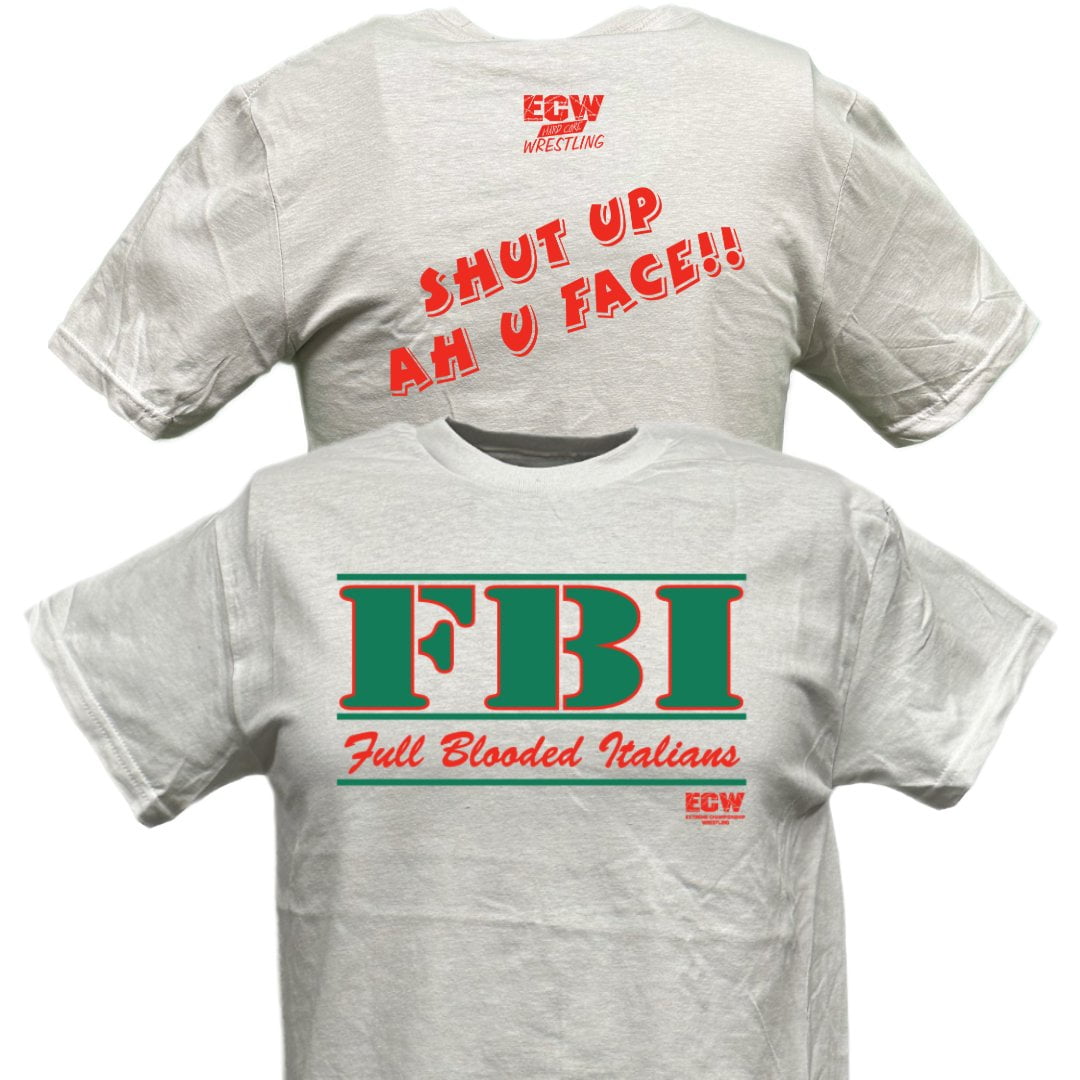 FBI Full Blooded Italian ECW Wrestling White T-shirt - Walmart.com