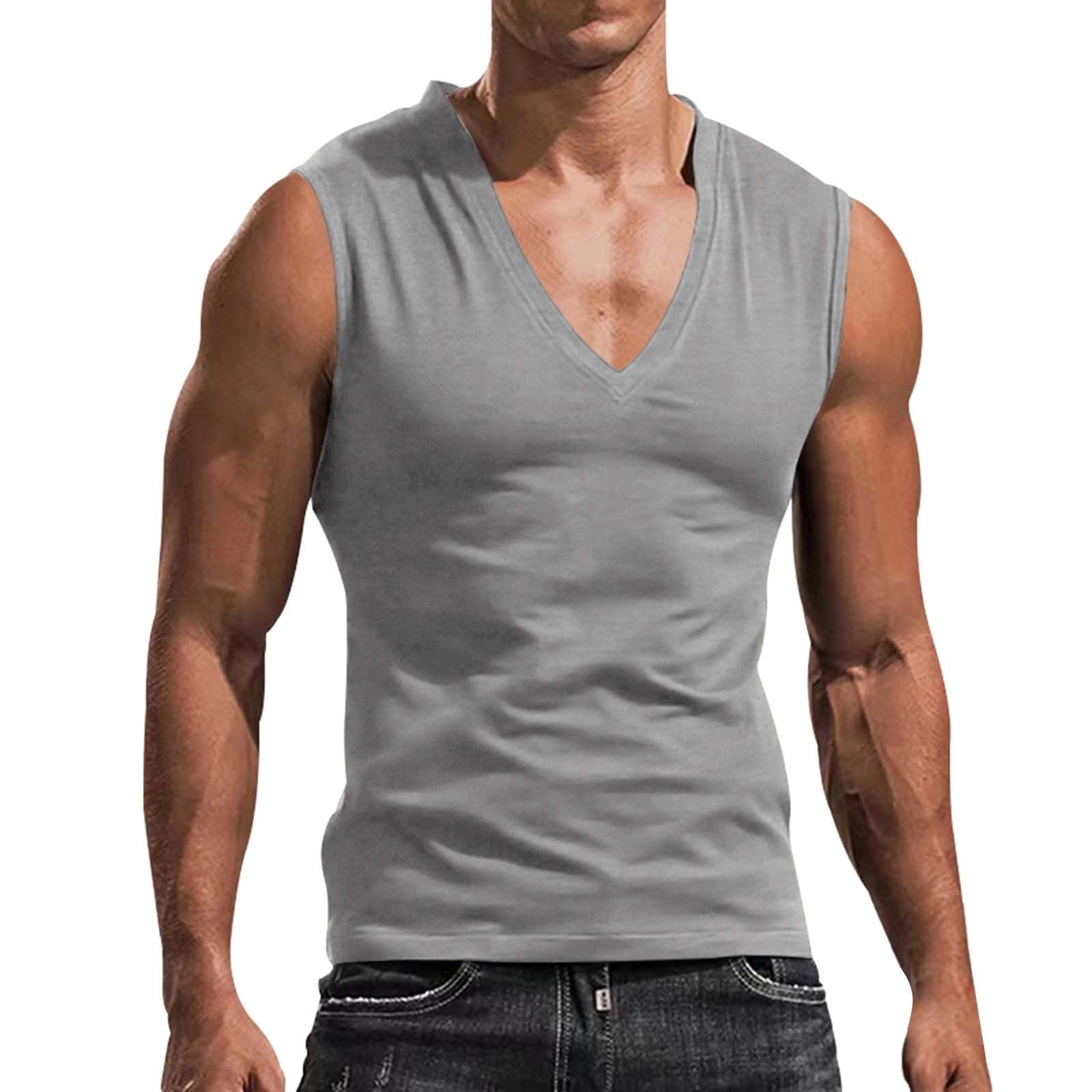 FBMDBB Lightweight Tanks for Men, Men Sleeveless Shirts Casual Beach ...