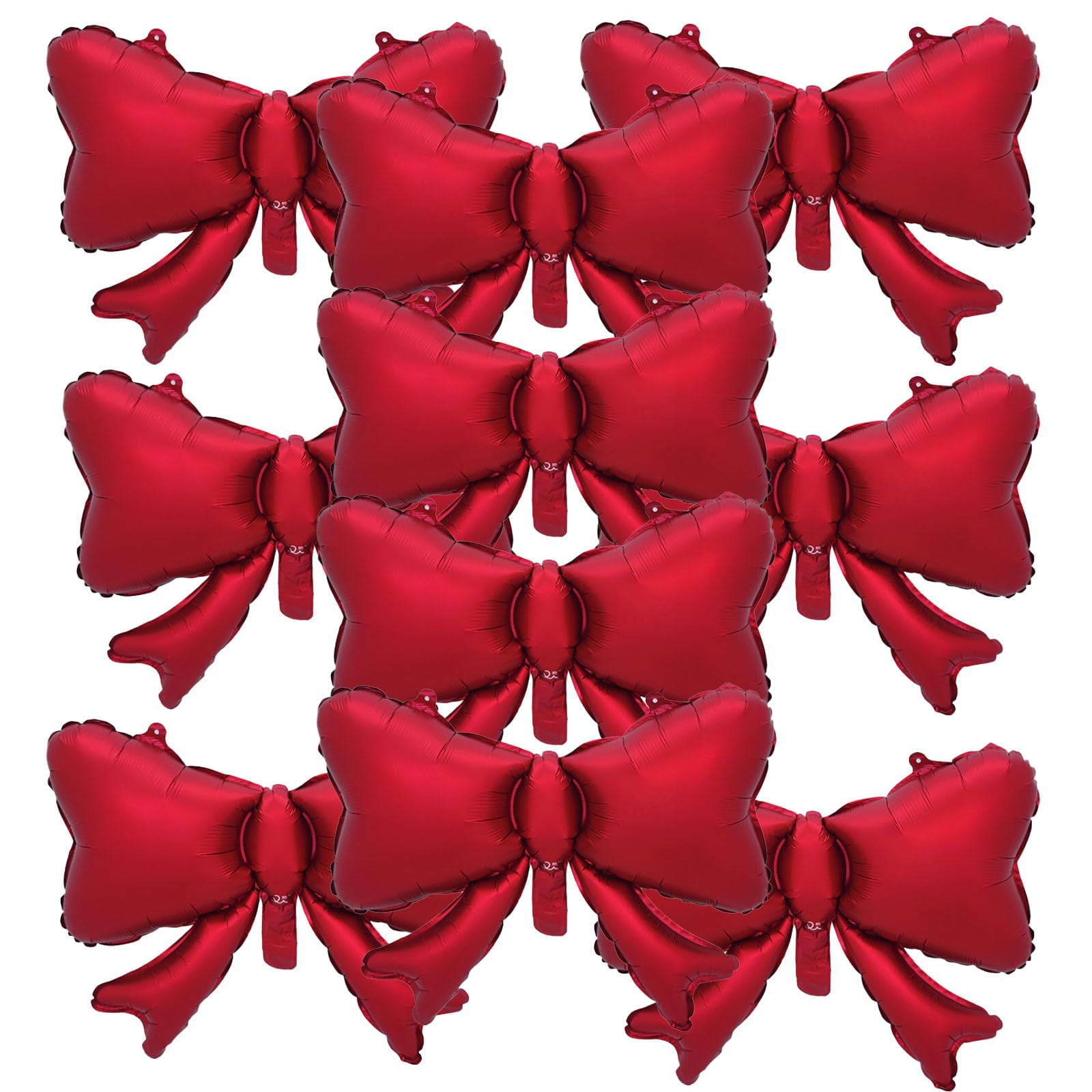 FBQ 10 Pcs Bow DHF10 Balloon Matte Red Bow Theme Party Birthday Party ...