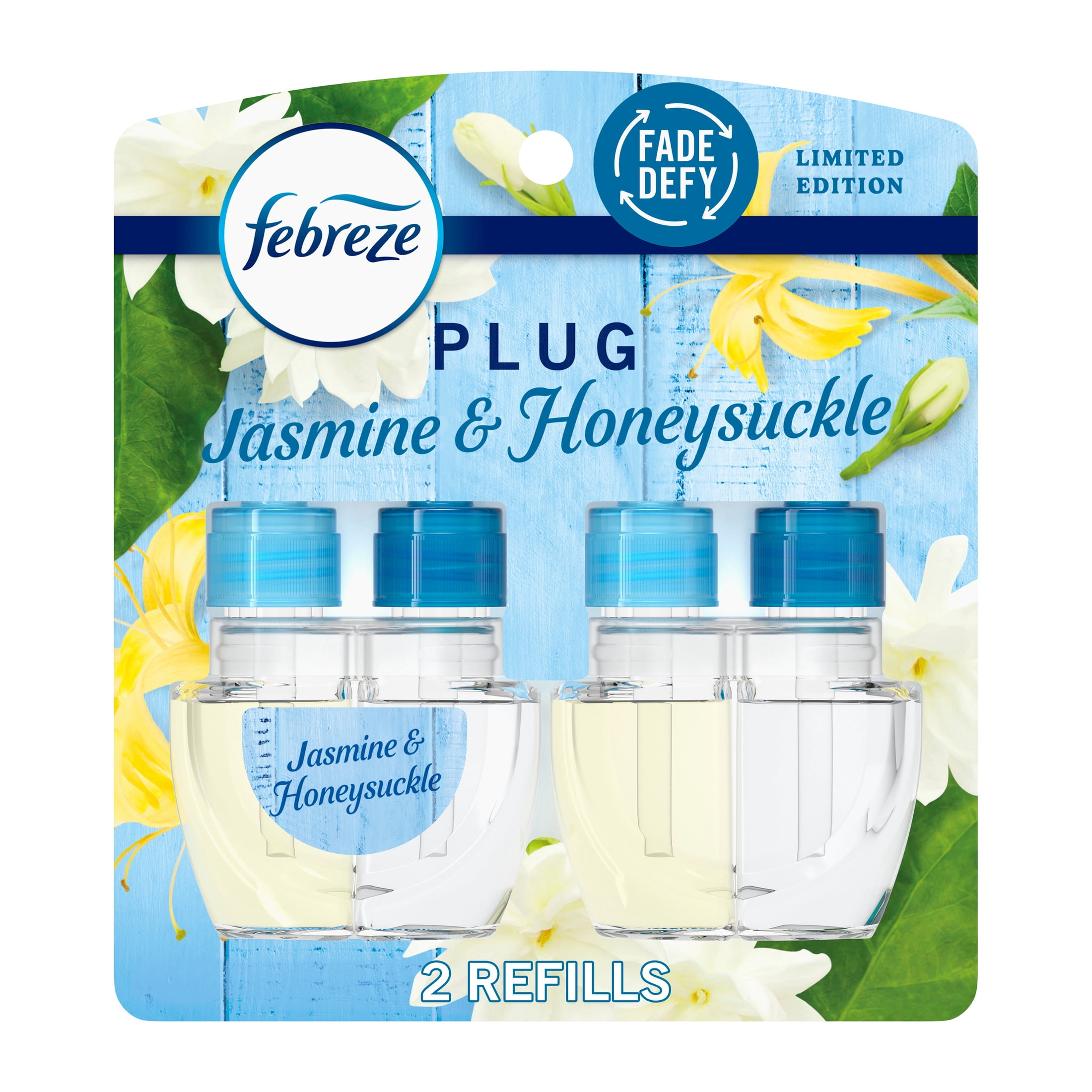 Febreze Plug In Air Freshener Scented Oil Refill, Jasmine, 2 Count ...