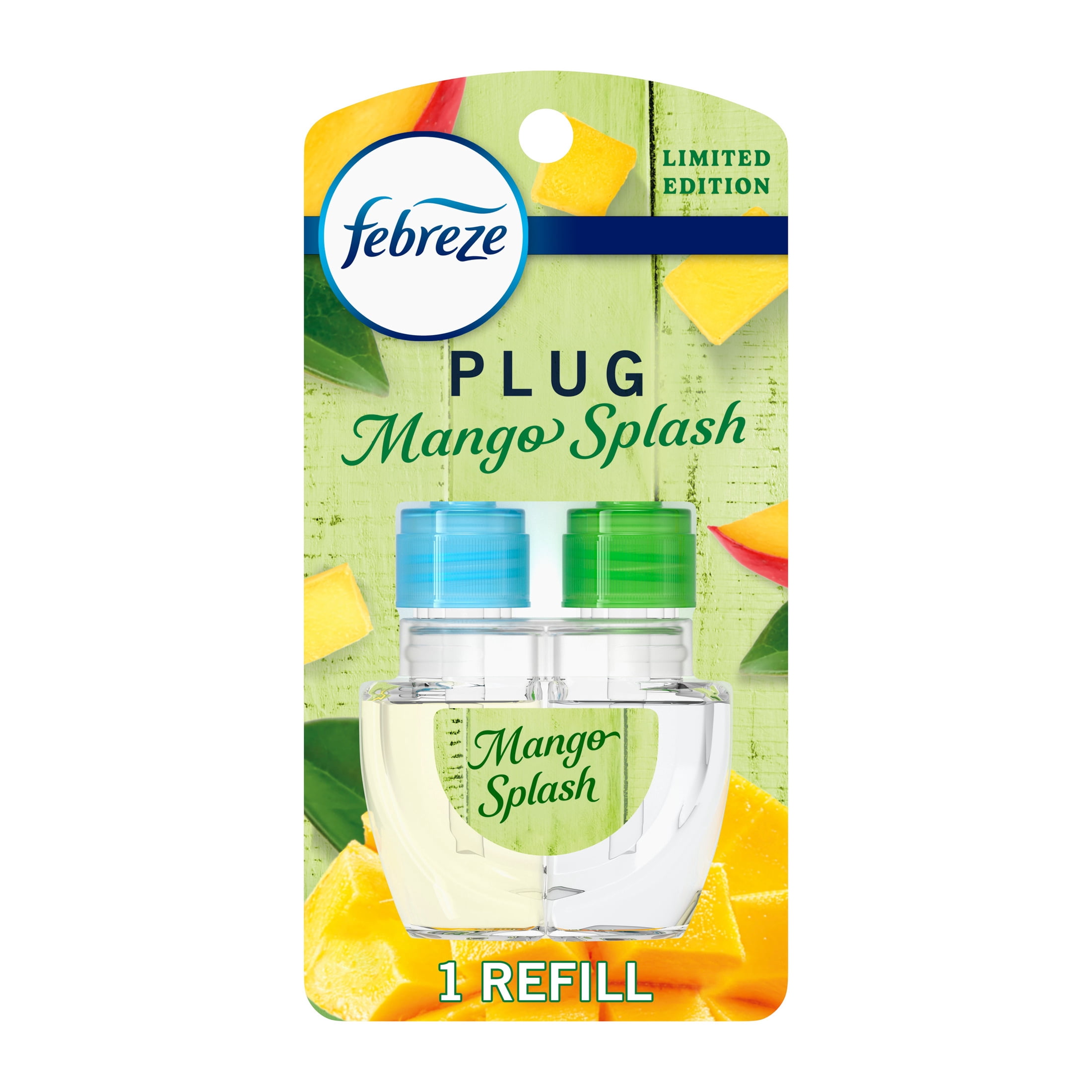 Febreze Plug In Air Freshener Scented Oil Refill Mango Splash - Walmart.com