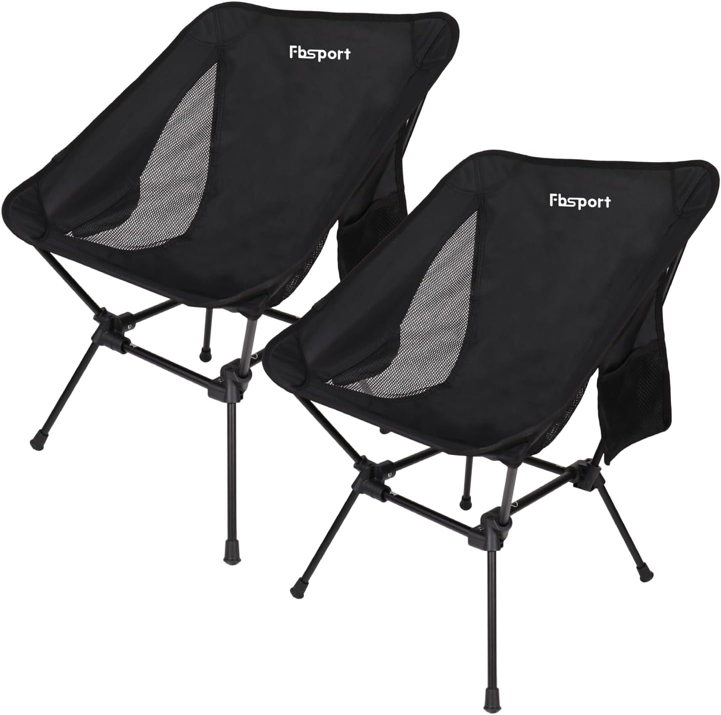 FBSPORT 2 Pack Portable Camping Chairs Lightweight Backpacking Chair ...