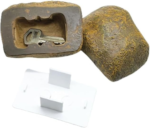 FC-1 Pcs Simulated Stone Key Storage Box Hide A Spare Key Fake Rock ...