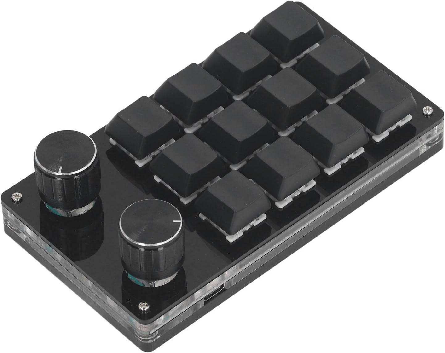 FC-12 Keys Macro Mechanical Gaming Keyboard Red Switch Dual Knobs ...