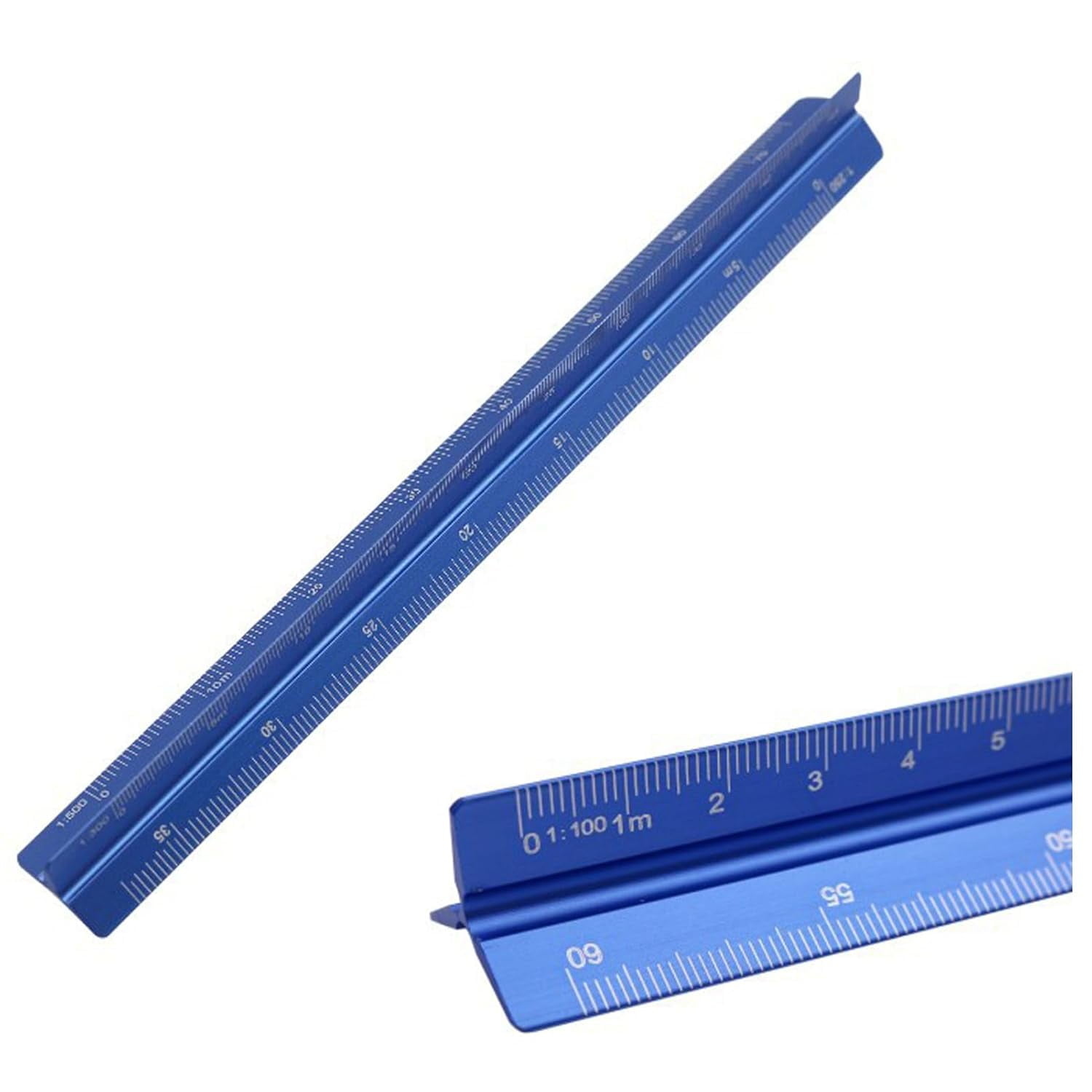 FC-Architectural Scale Ruler 30Cm, Metal Scale Ruler 2 Packs, Aluminium ...