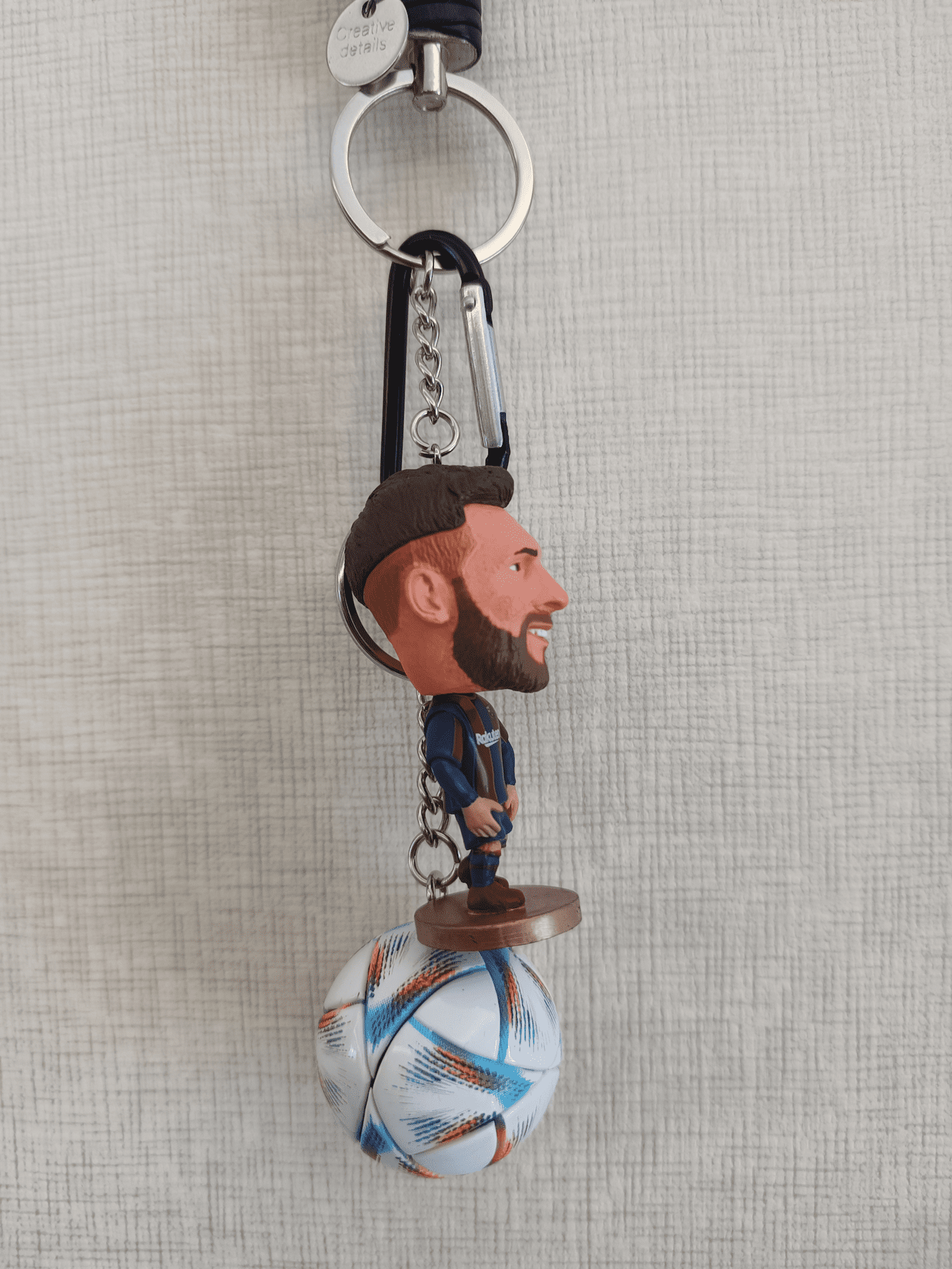 FC Barcelona Messi Keychain, Lionel Messi Doll, Messi sculpture, Messi ...