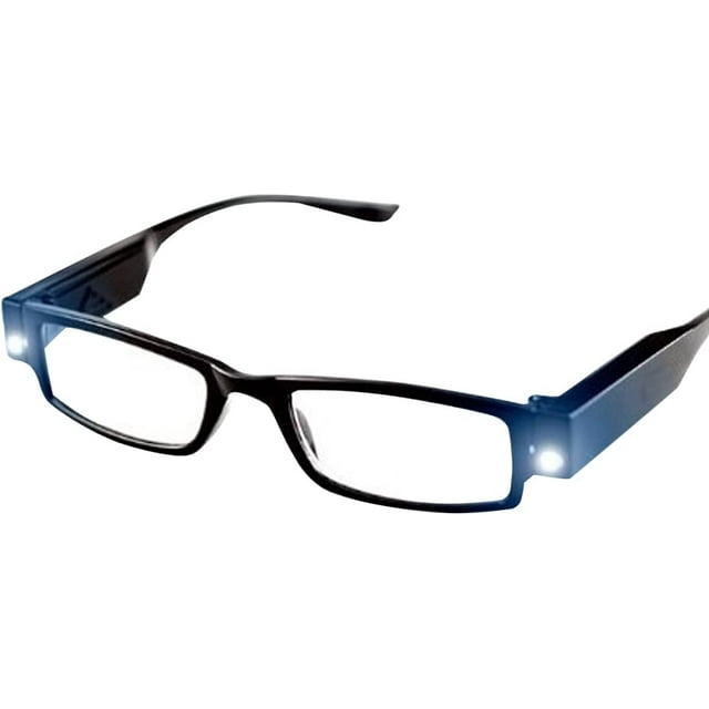 Fc Buddy Lighted Reading Glasses Nighttime Reader Glasses Led Full Frame Eyewear Unisex Clear