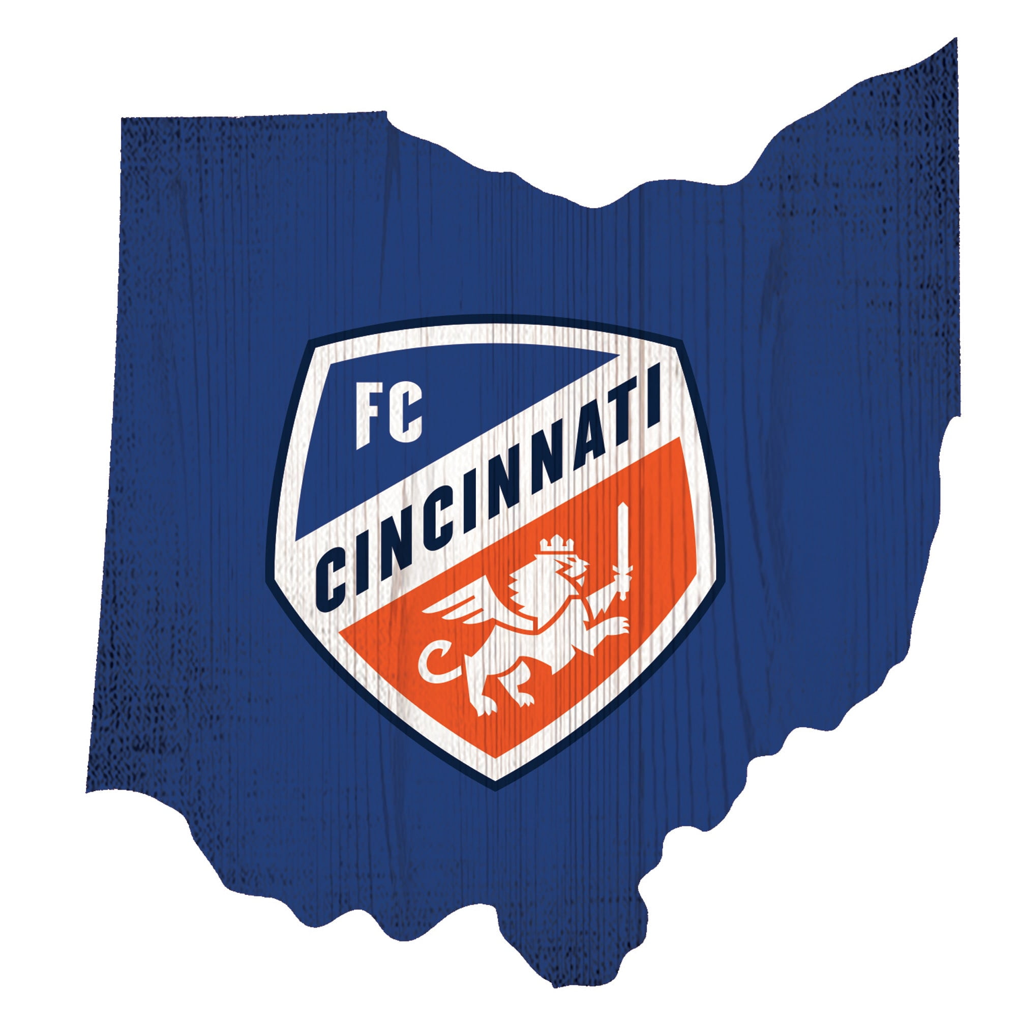 FC Cincinnati 12'' x 12'' Logo State Sign - Walmart.com