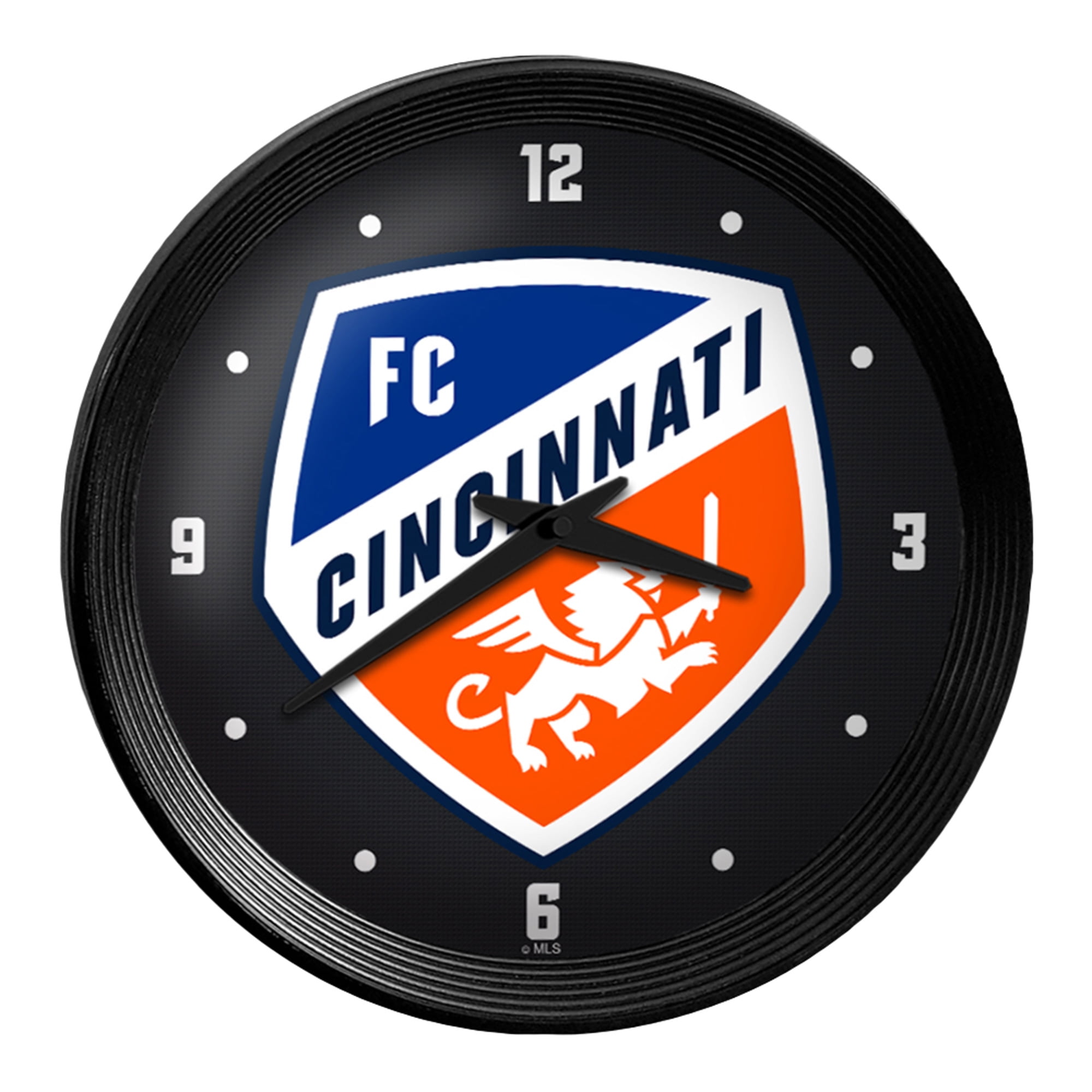 FC Cincinnati 15" Ribbed Frame Wall Clock - Walmart.com