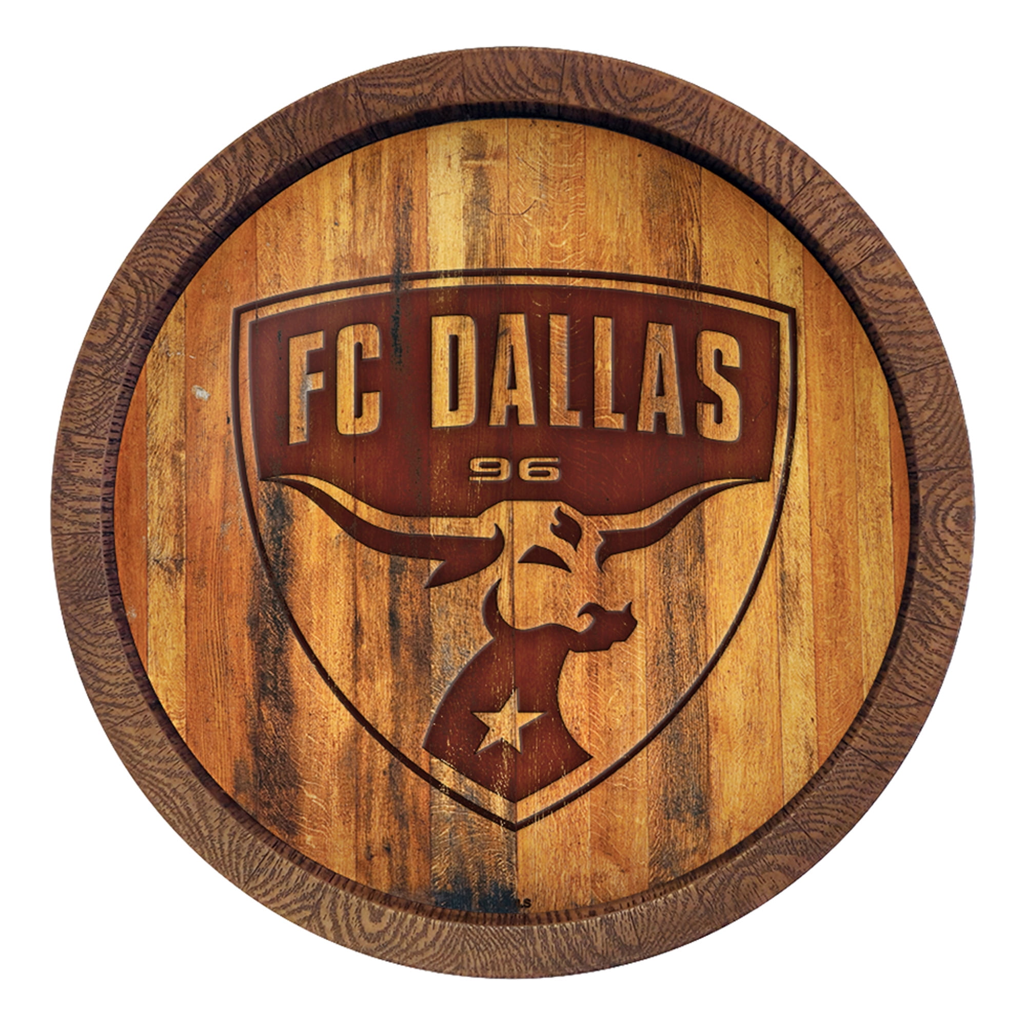 FC Dallas 20.25'' Faux Debossed Barrel Top Sign - Walmart.com