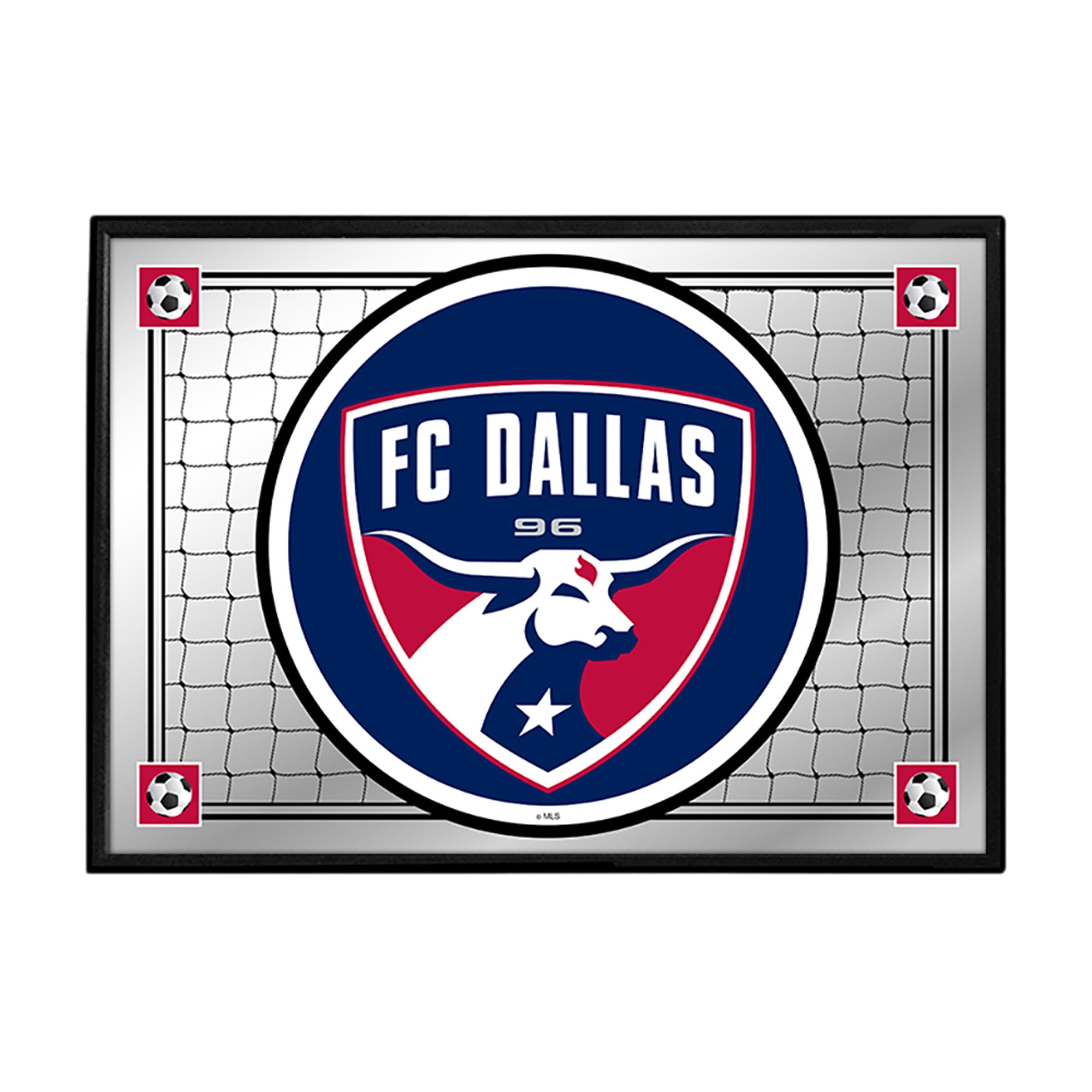 FC Dallas 27" x 19" Framed Mirrored Wall Sign - Walmart.com