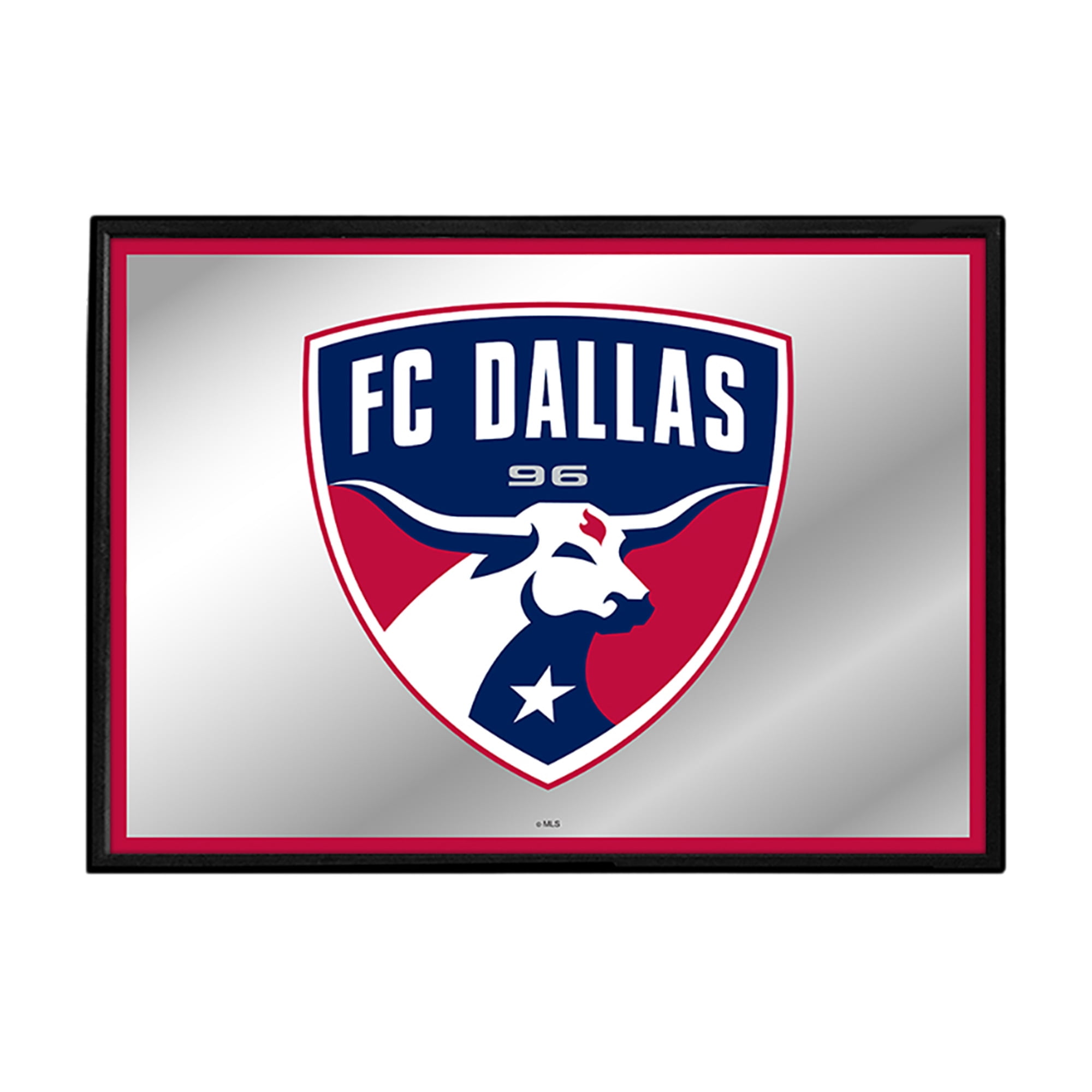 FC Dallas 27" x 19" Framed Mirrored Wall Sign - Walmart.com