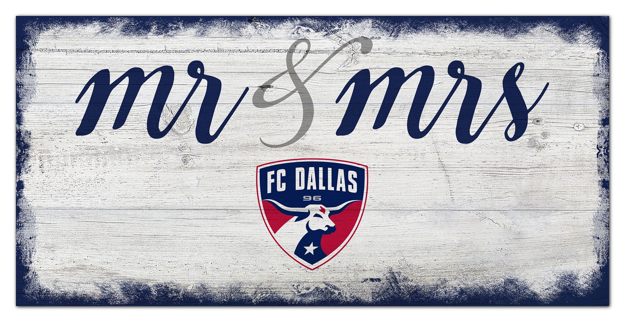 FC Dallas 6'' x 12'' Mr. & Mrs. Script Sign - Walmart.com