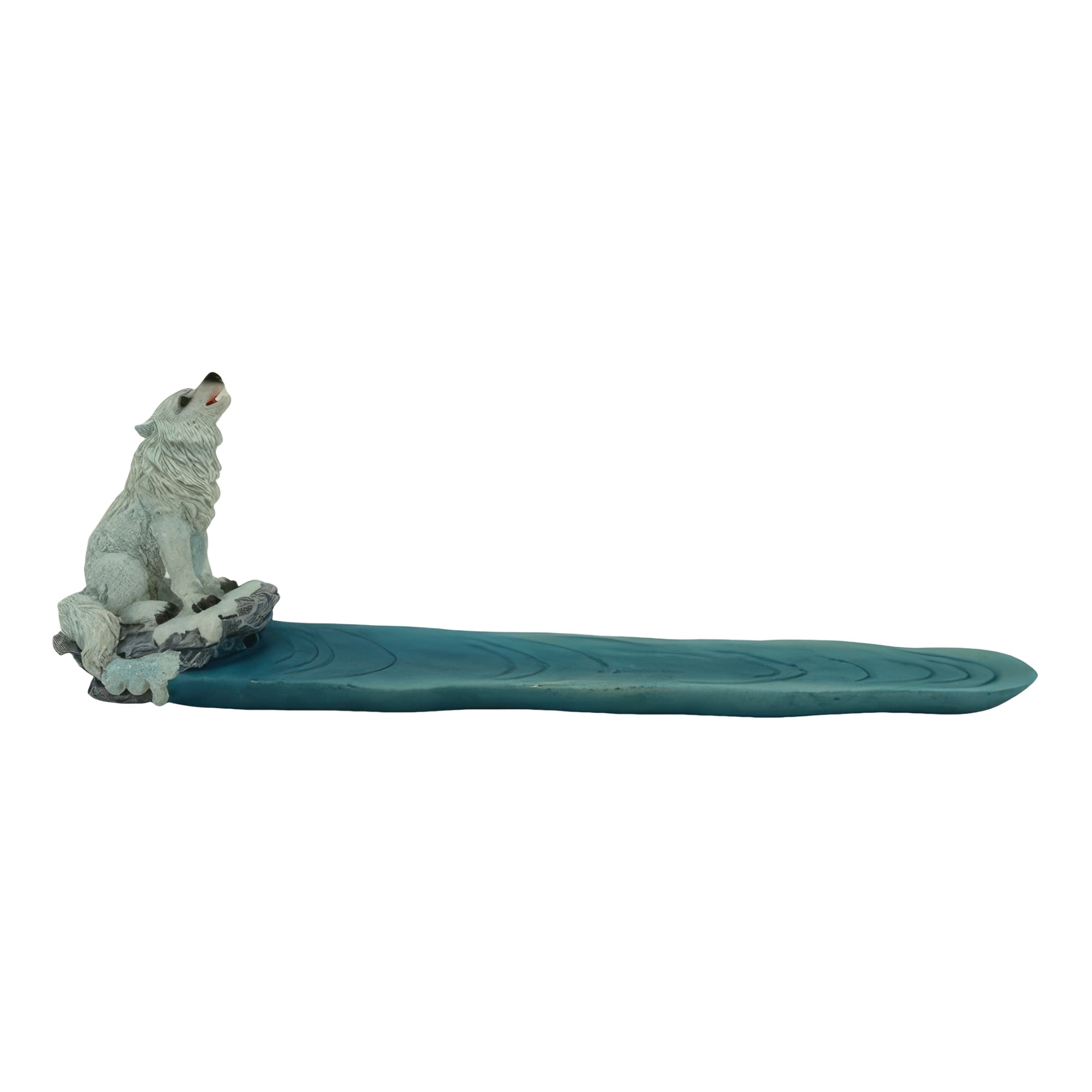 FC Design 11" Long Wolf Howling Incense Burner Statue Sculpture ...