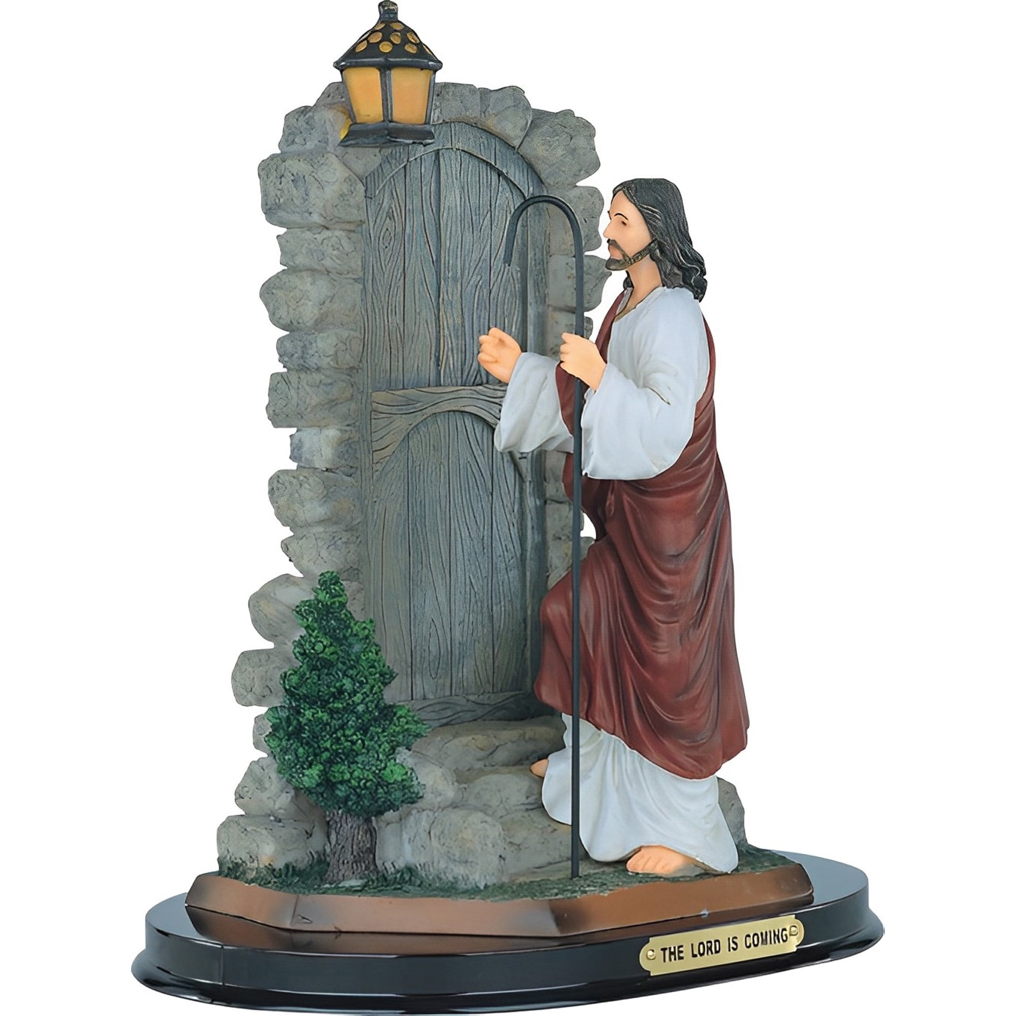 FC Design 12"H The Lord is Coming Jesus Knocking at Door Holy Figurine ...