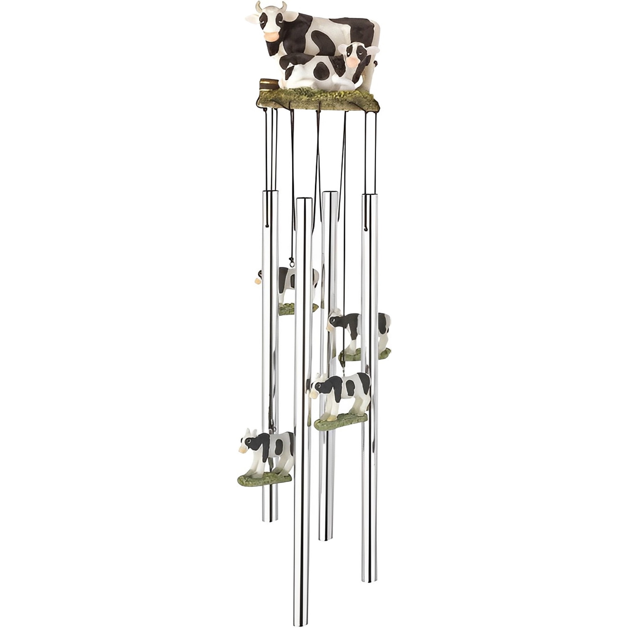 FC Design 23" Long Round Top Cow Wind Chime Statue Sculpture Ornament ...
