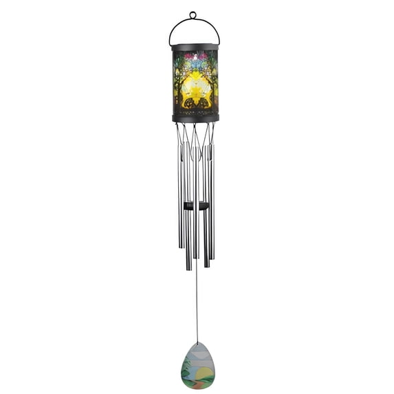 FC Design 31"Long Tree of Life Solar Light Wind Chime Statue Sculpture ...