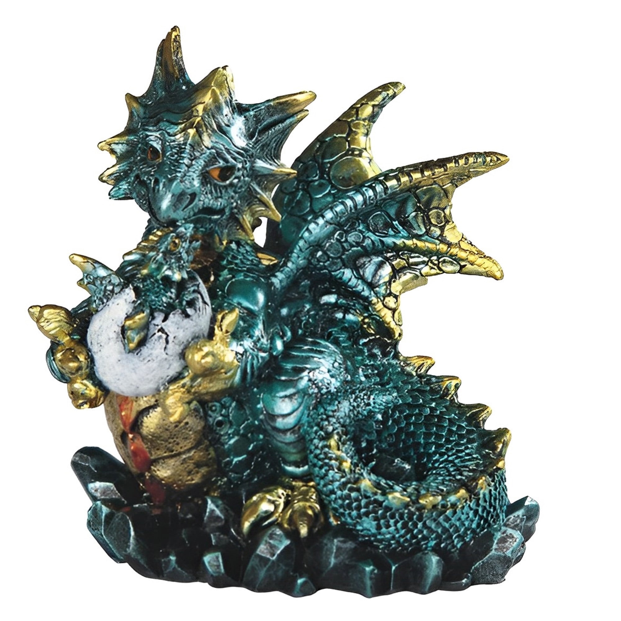 FC Design 4.75"H Blue Dragon Holds Dragon Baby Hatchling in Egg ...