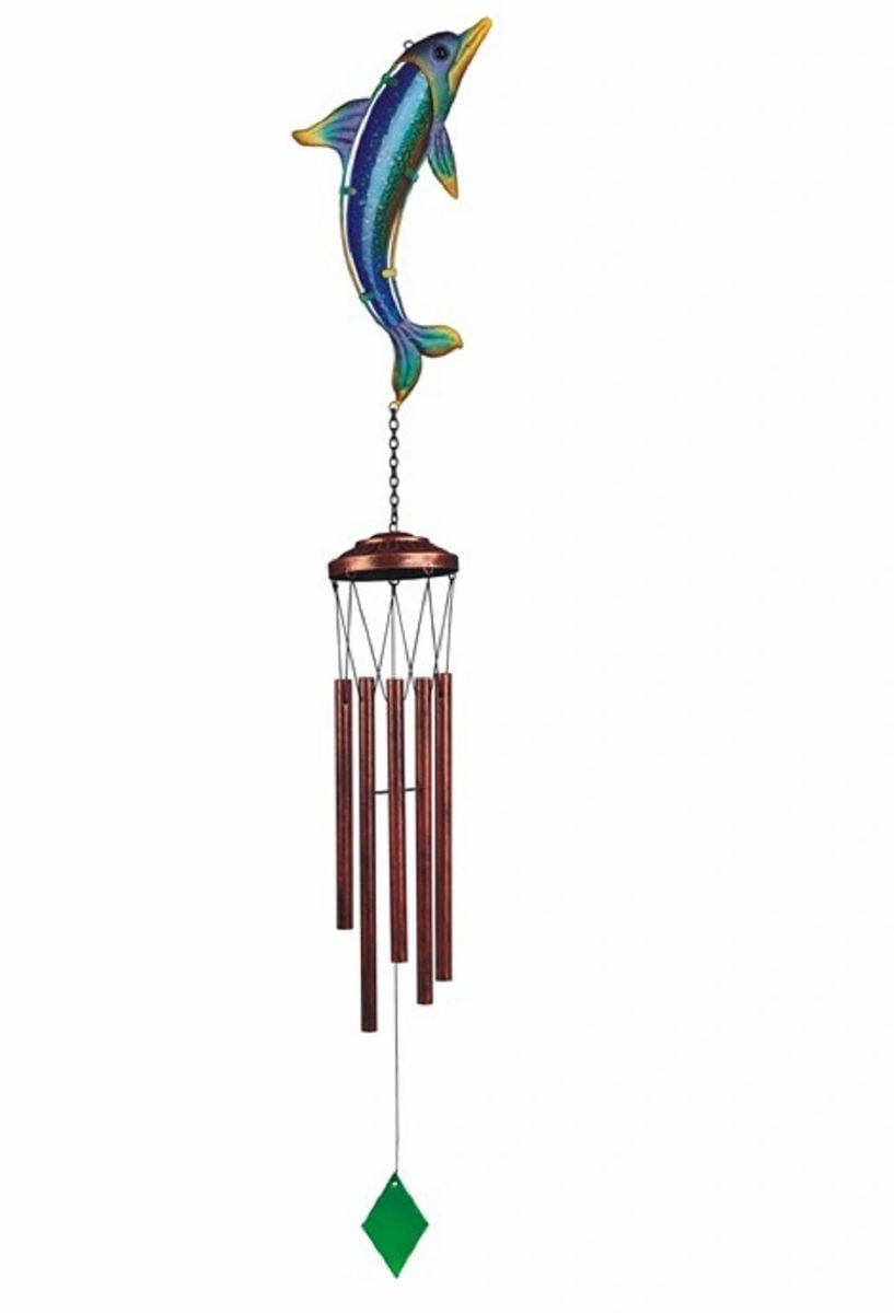 FC Design 40" Long Blue Dolphin Wind Chime Marine Life Garden Patio ...