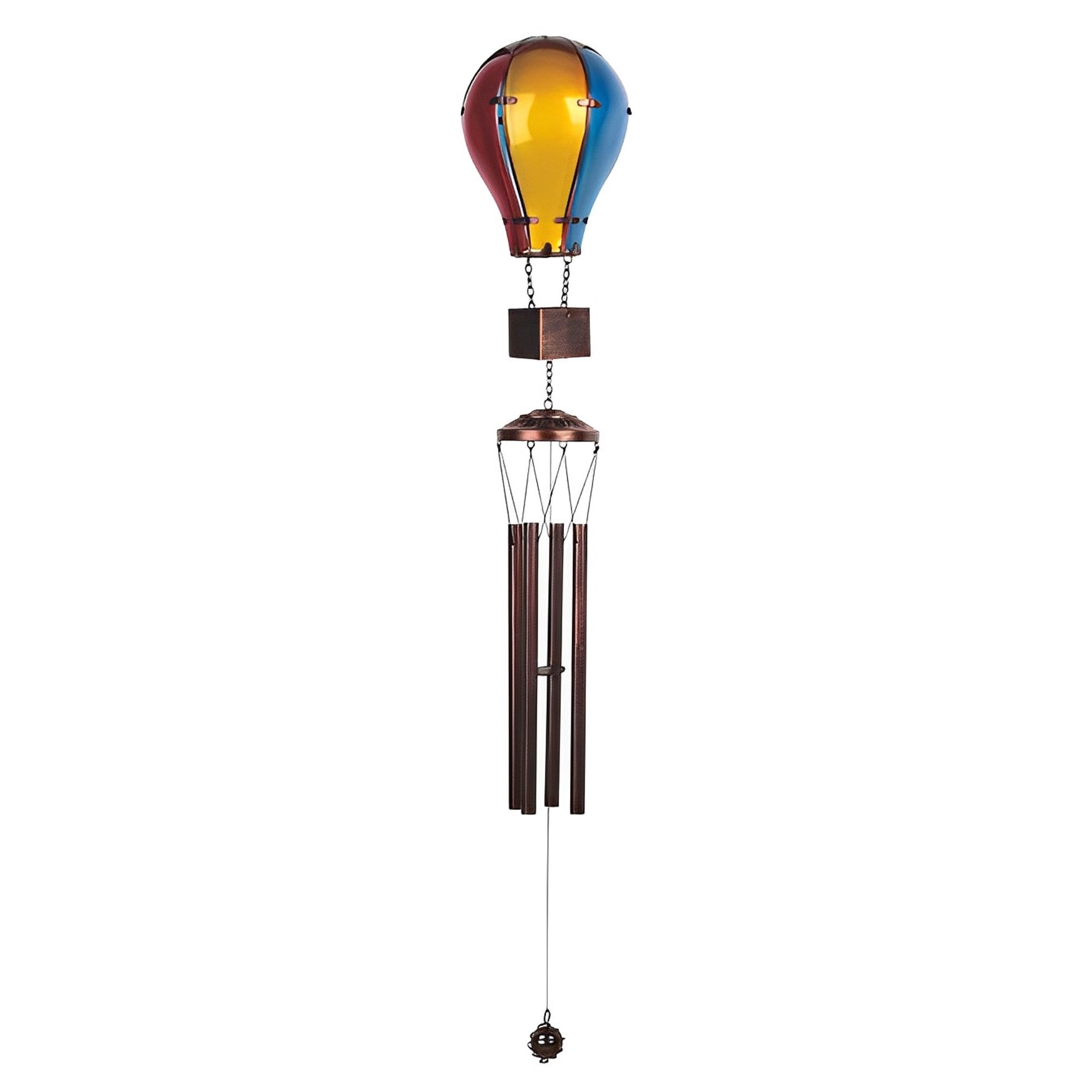 FC Design 41" Long Color Glass Air Balloon Wind Chime Statue Sculpture ...