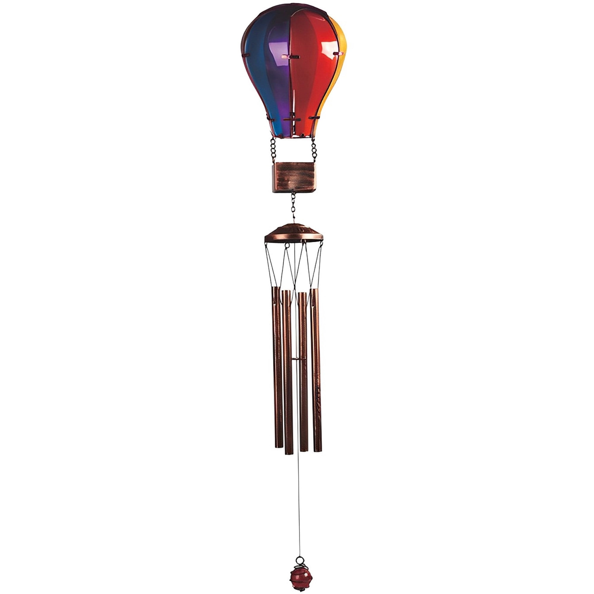 FC Design 41" Long Rainbow Glass Air Balloon Wind Chime Statue ...