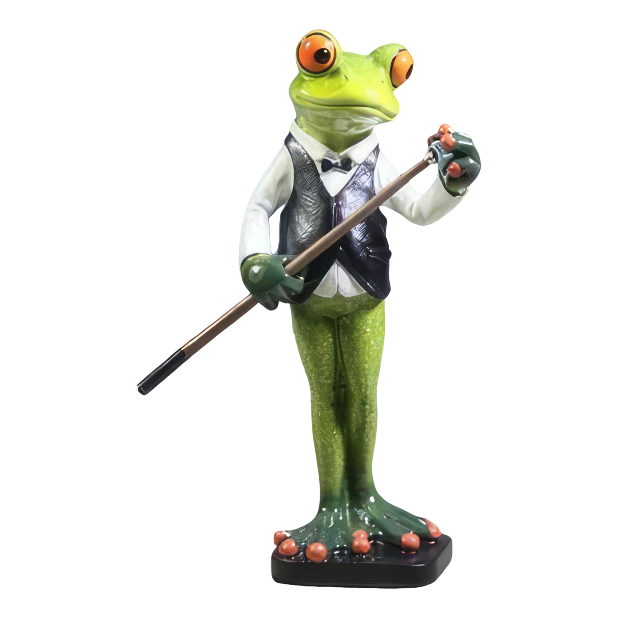 FC Design 6.75"H Frog Pool Player Figurine Statue Sculpture Ornament ...