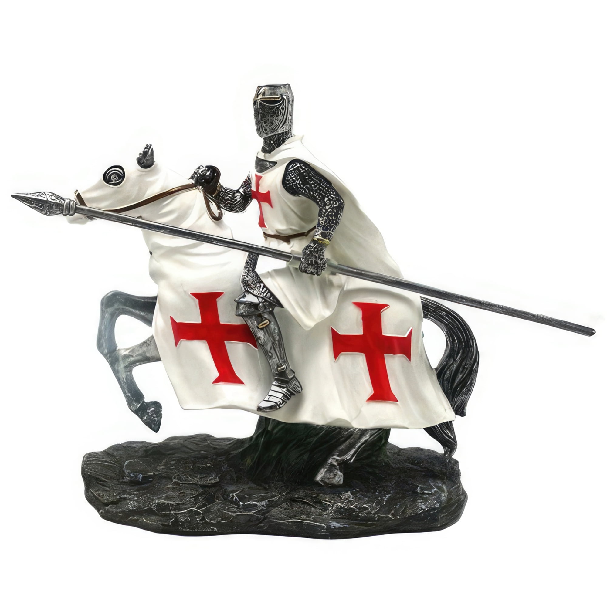 FC Design 6"H White Crusader Cavalry Figurine Statue Sculpture Ornament ...
