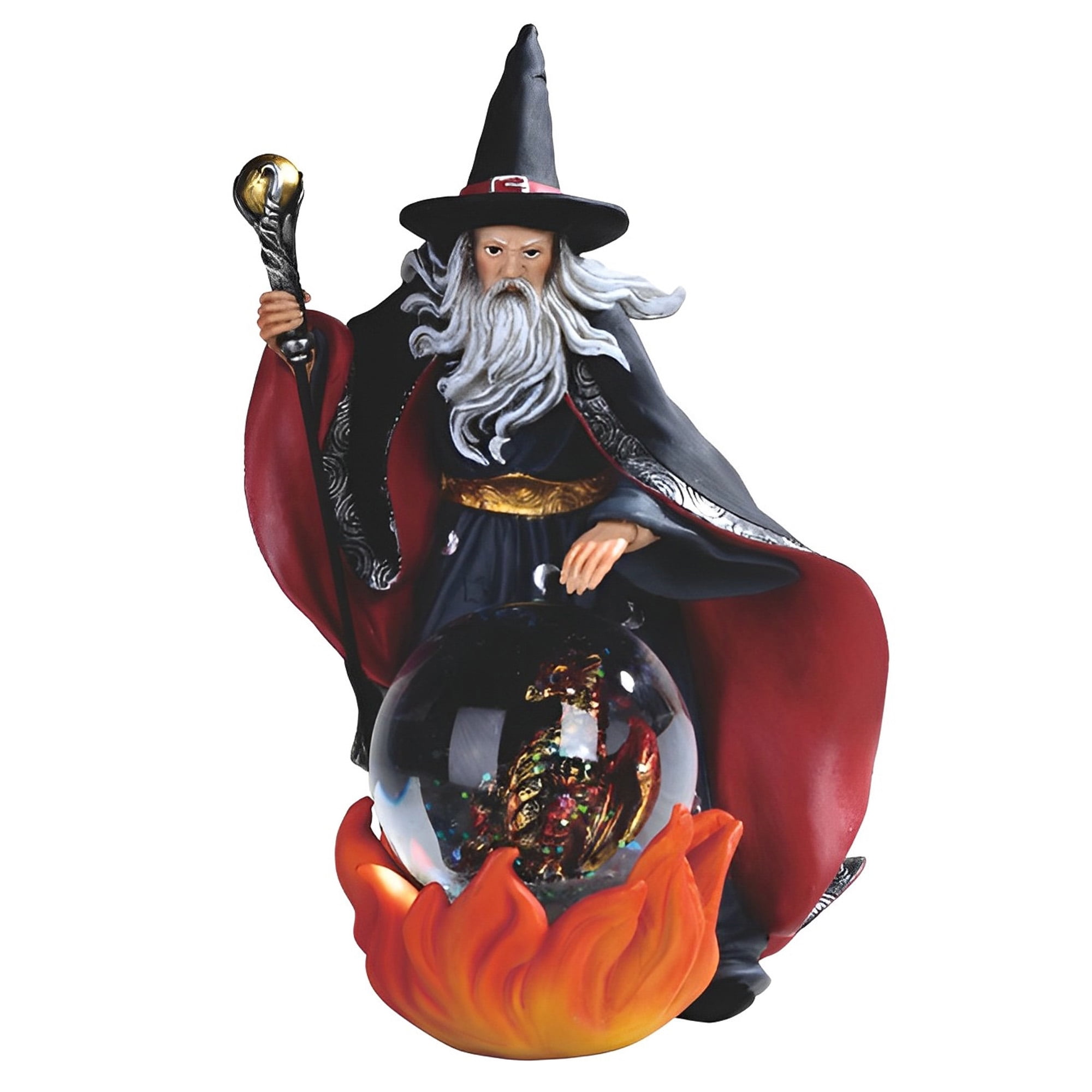 FC Design 8.25"H Wizard Glitter Snow Globe Statue Sculpture Ornament ...
