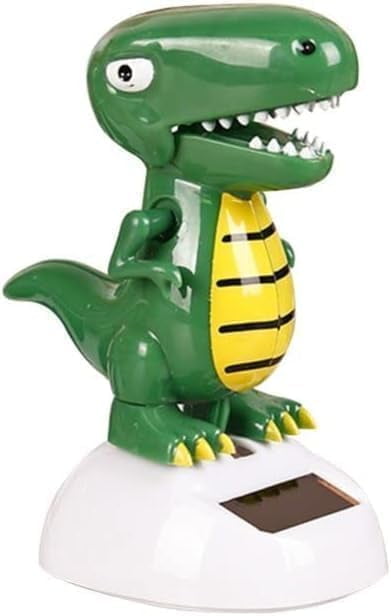 FC-Green Cute Solar Powered Dancing Dinosaur,Decoration Gift,Swinging ...