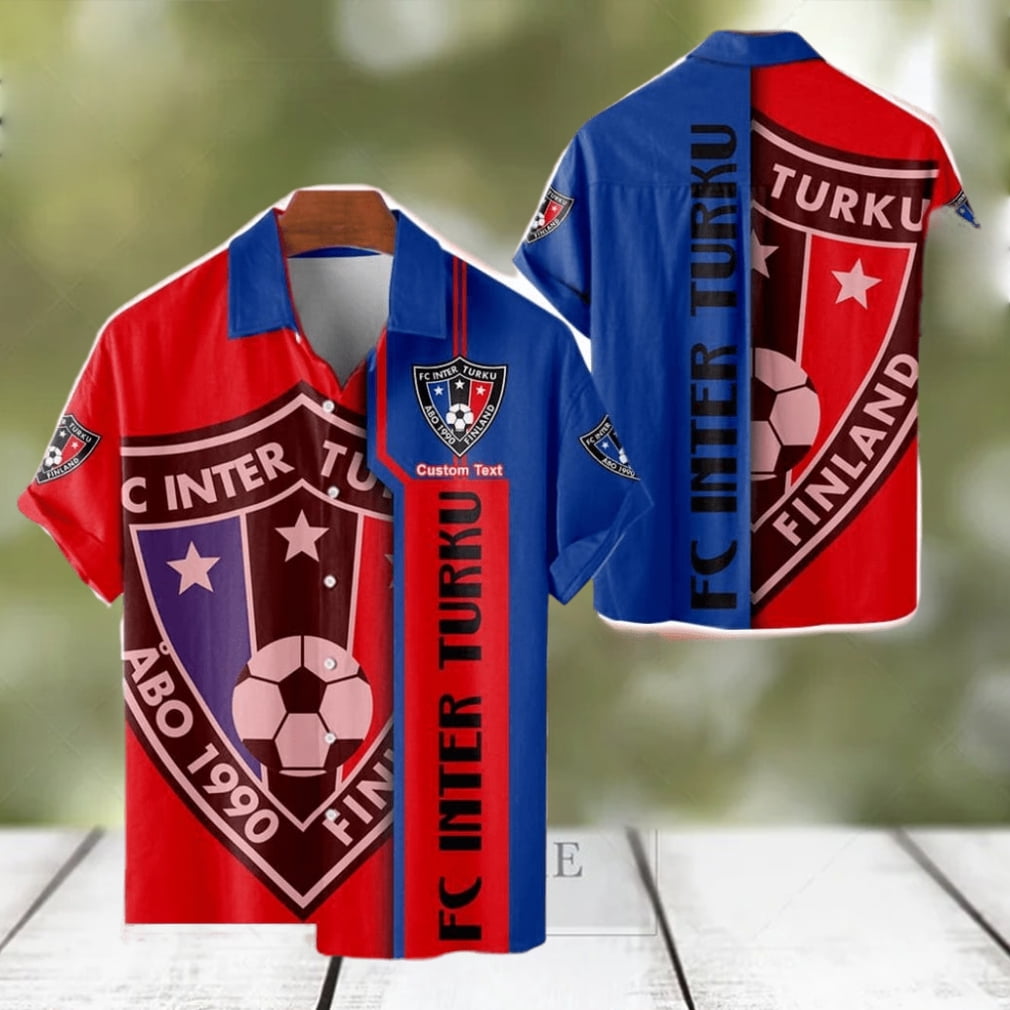 FC Inter Turku Hawaiian Shirt Custom Name Aloha Shirt Gift For Men And ...