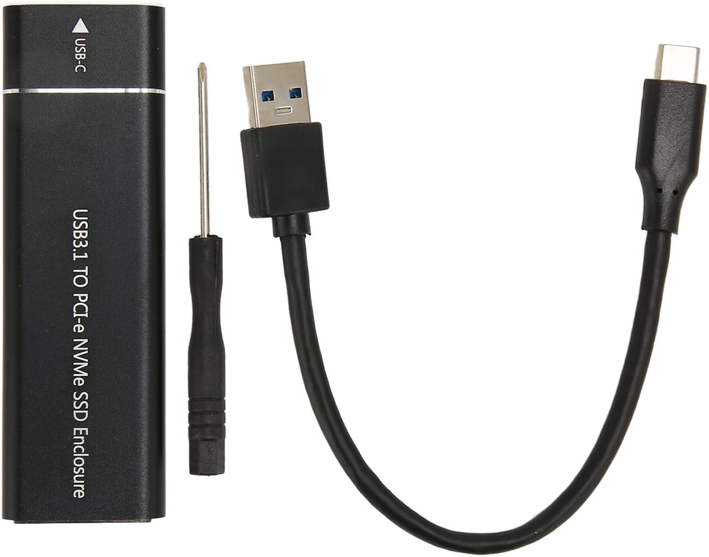 FC-M.2 NVMe SSD Enclosure, 10Gbps Aluminum Alloy High Speed UASP ...