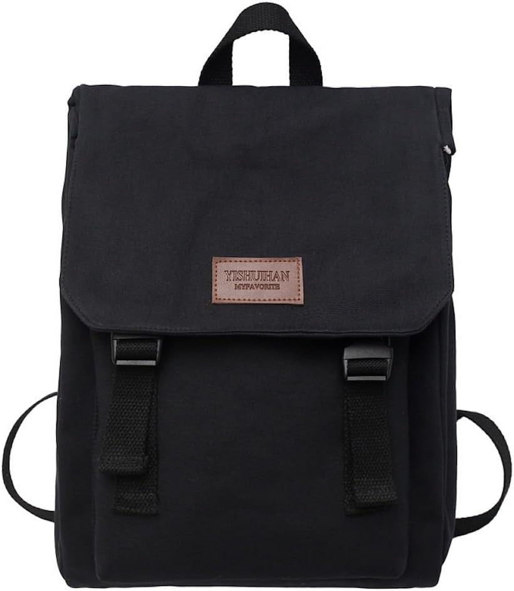 FC-Preppy Backpack Canvas Flip Top Backpack Light Academia Aesthetic ...