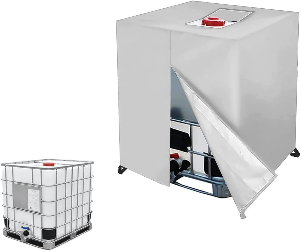FC-Zipper IBC Tote Cover 275 Gallon for 1000L Outdoor Water Tank ...
