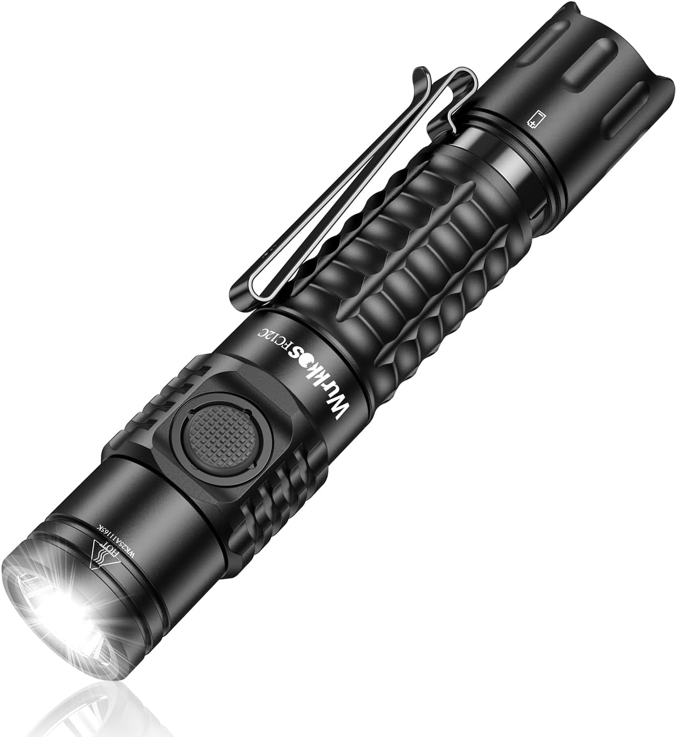 FC12C Tactical Flashlight 1600 High Lumens, USB-C Rechargeable LED ...