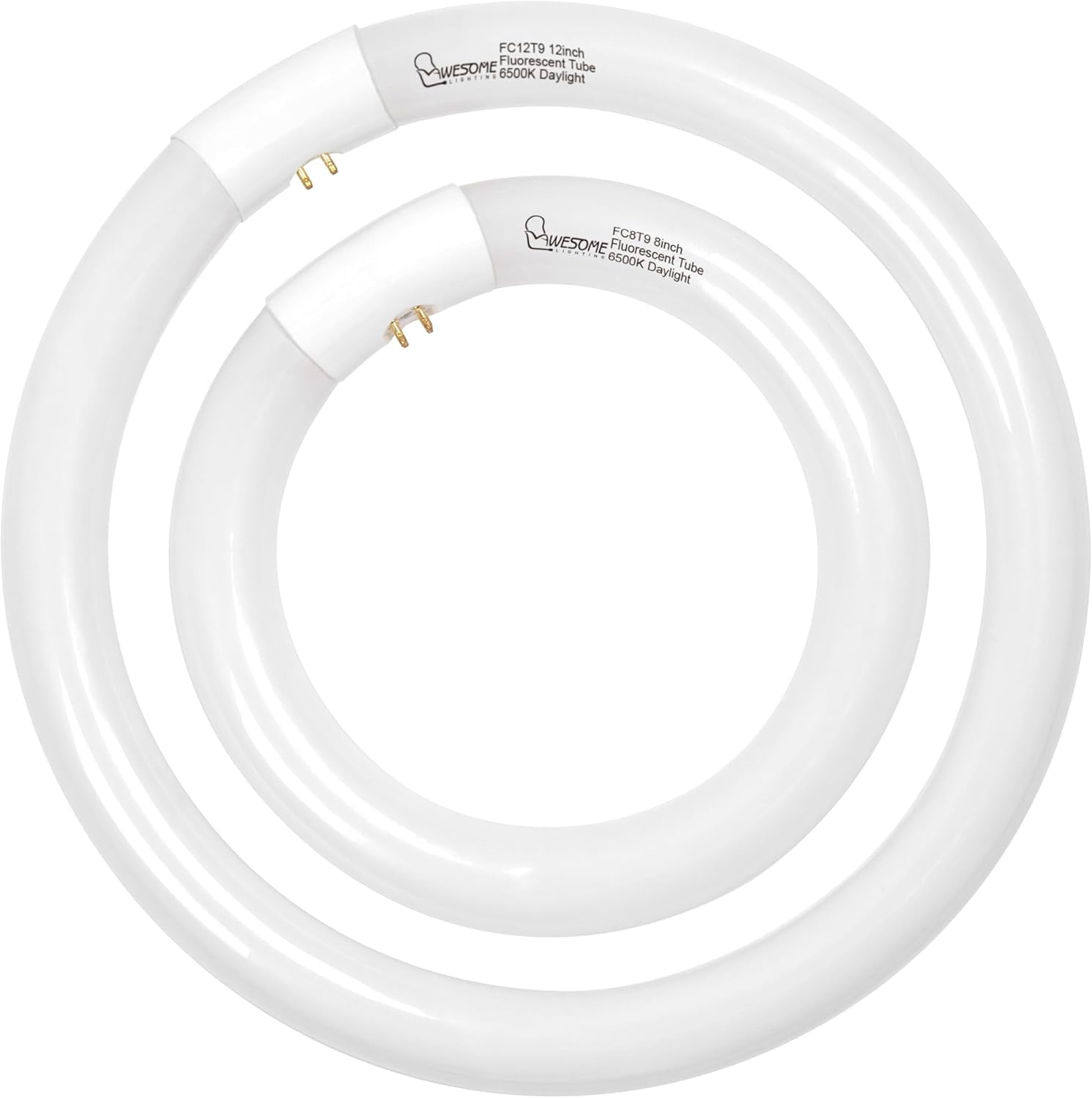 FC8T9 22W and FC12T9 32W Circular Light Bulb, Daylight 6500K Set, Round ...