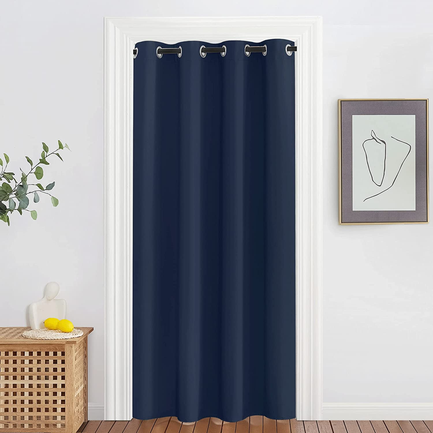 FCCAUD-Bedroom Curtain 78 inch Length - Grommet Privacy Window Curtain ...
