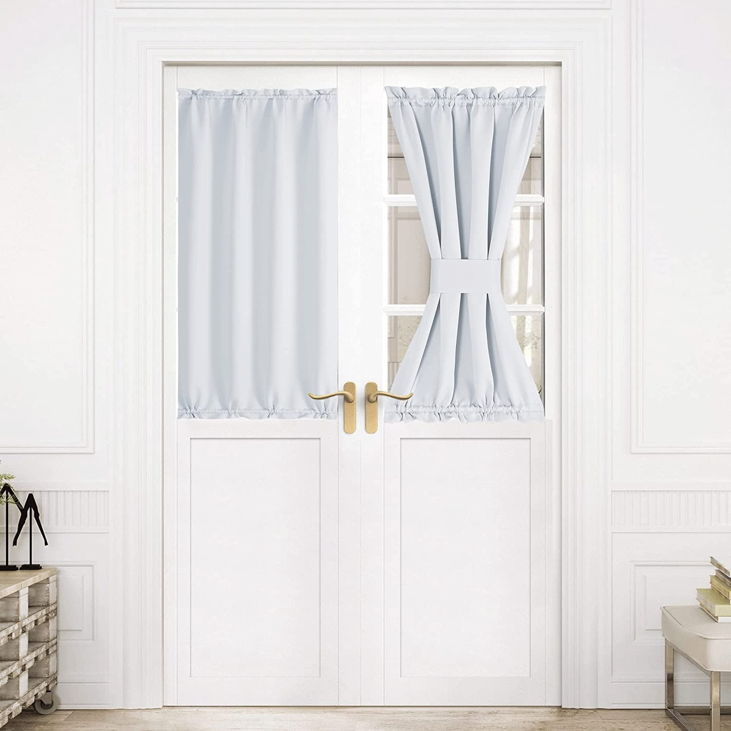 FCCAUD-Classroom Door Window Curtain, Room Darkening Short Curtains for ...